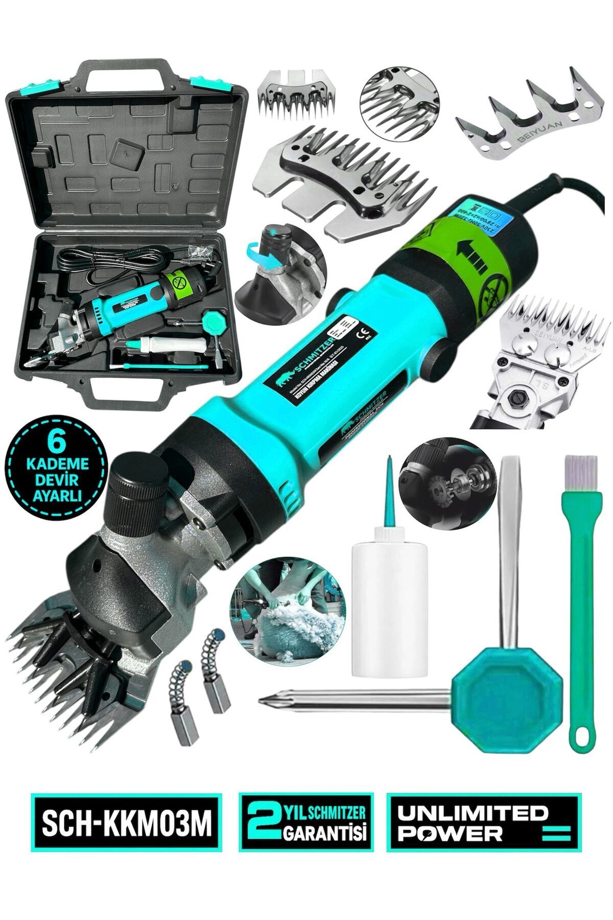 SCHMITZER Pro Seri Metal Şanzuman Profesyonel Koyun Keçi Kırpma-Kırkma ...