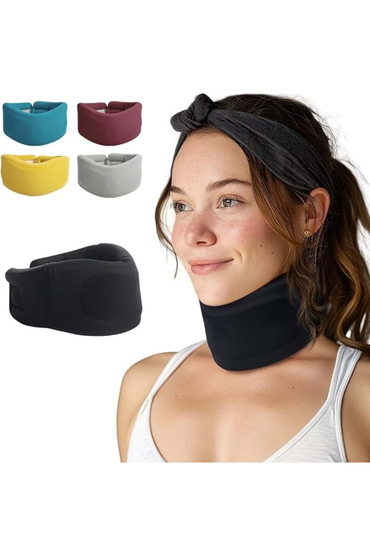 StartONTeam Guler cervical moale pentru somn, pentru ameliorarea ...