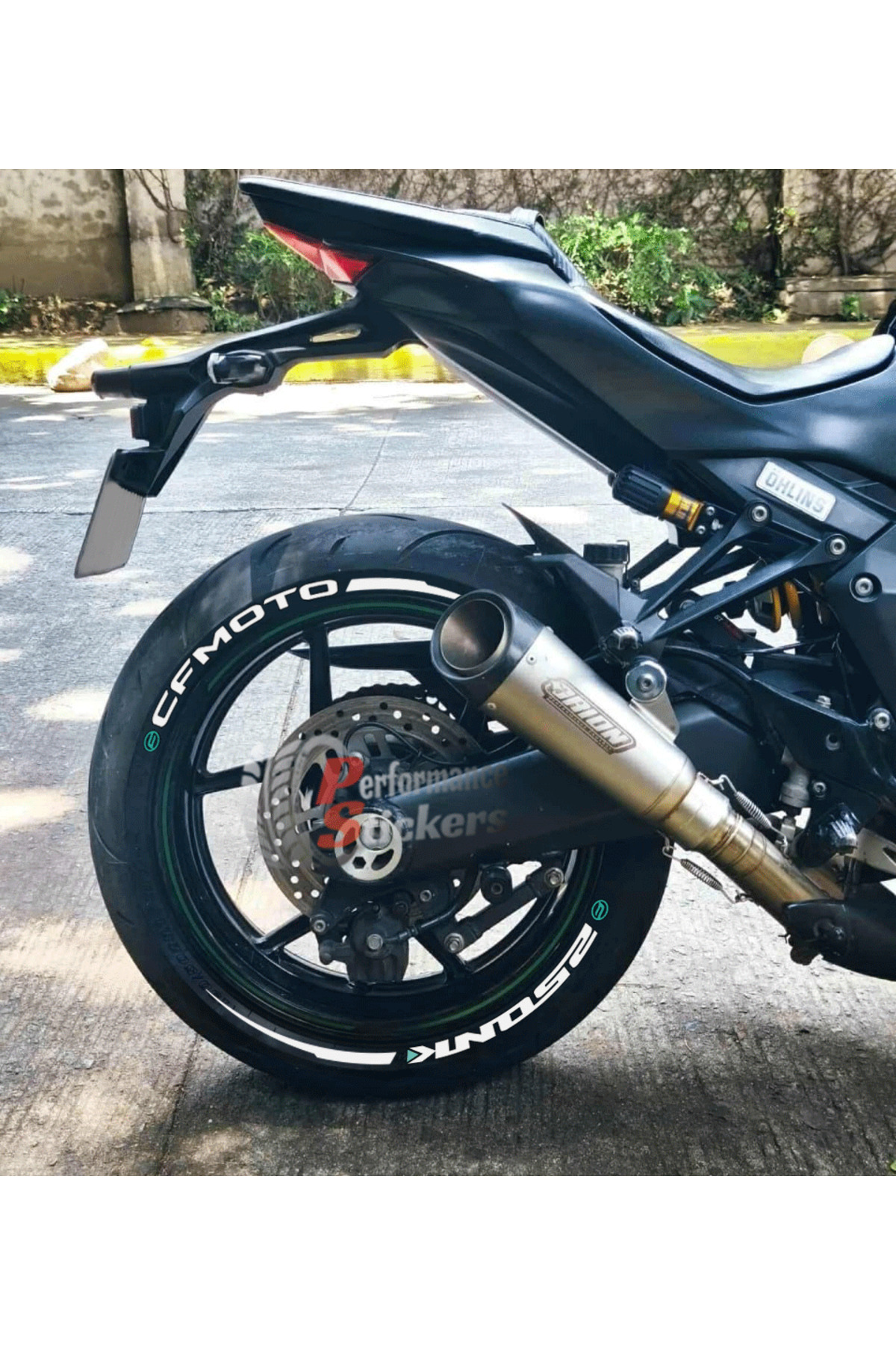 Performance Stickers Motosiklet CF Moto 250NK Şerit Lastik Sticker Seti ...