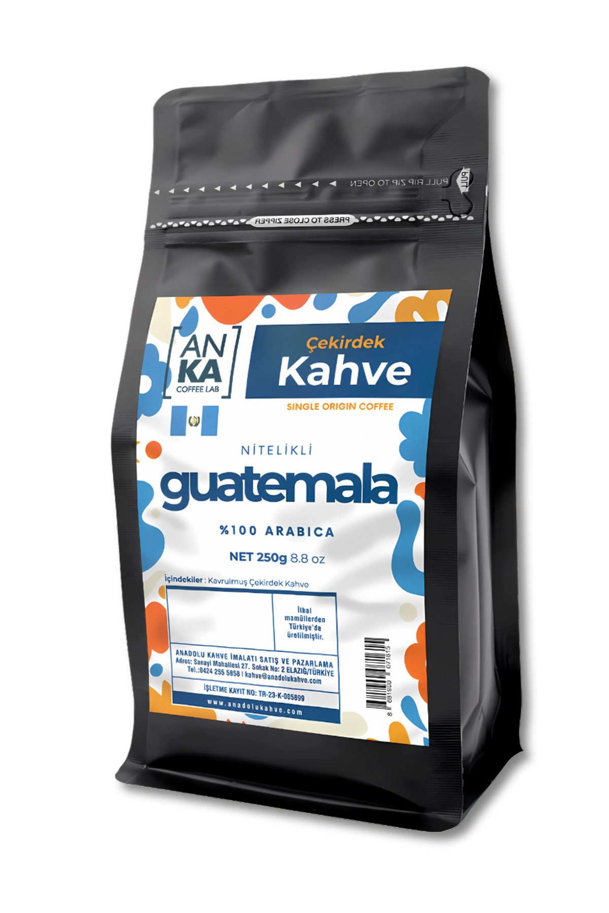 Anka Coffee Lab Guatemala Nitelikli Kahve Çekirdeği 250 g %100 Arabica ...