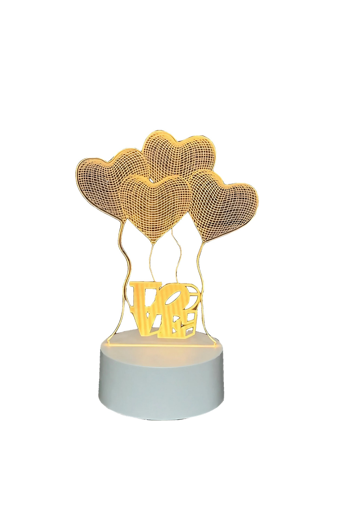 Toolsy Decorative LED lamp, Flippy, 3D, Love Balloons, made of acrylic ...
