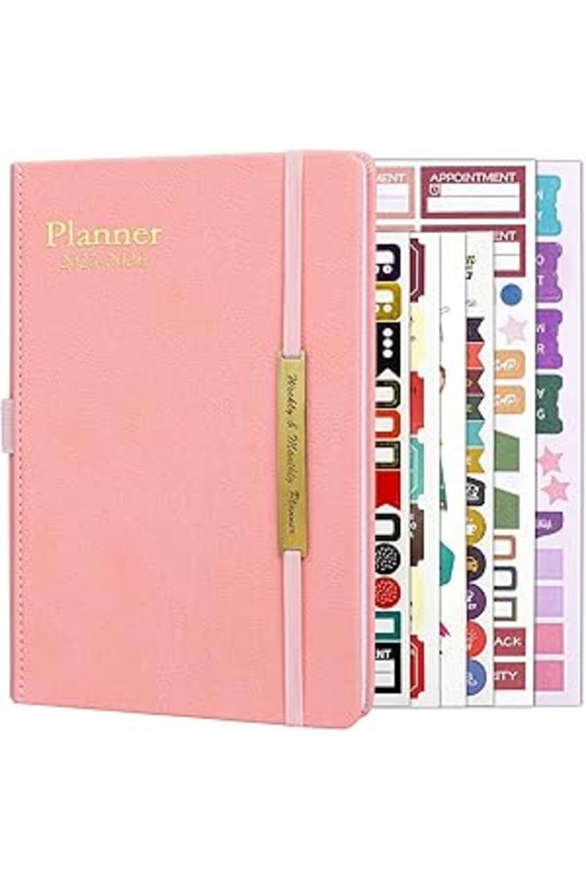 Generic 2025-2026 Leather Planner Weekly and Monthly, 18 Months ...