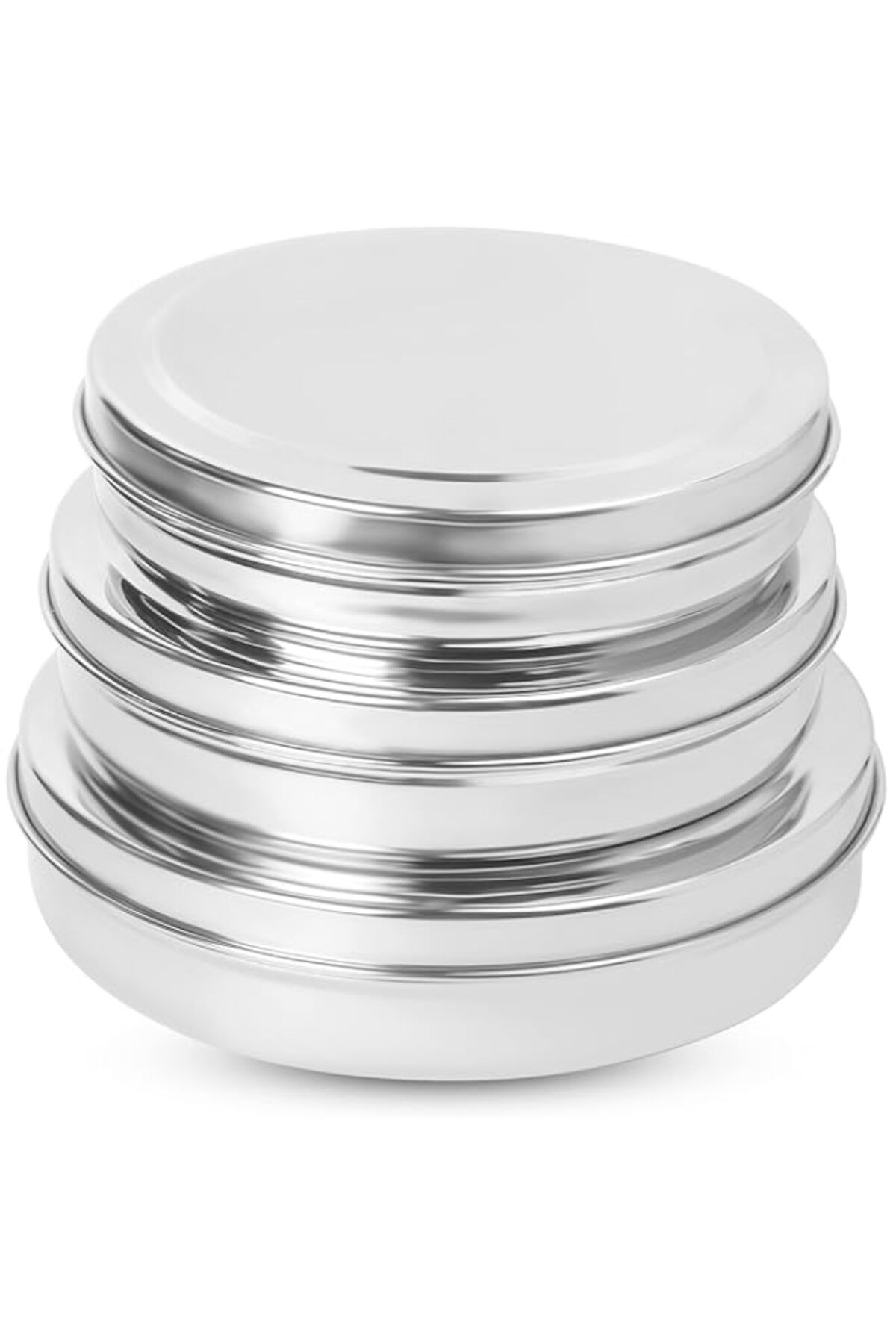 genric KSJONE Stainless Steel Chocolate Flat Slim and Sleek Canisters ...