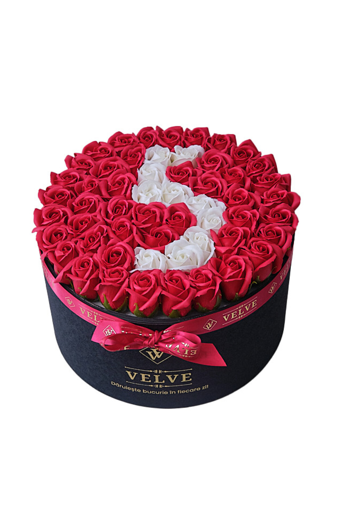 velve Eternal Floral Arrangement personalized with the number 5, in a ...
