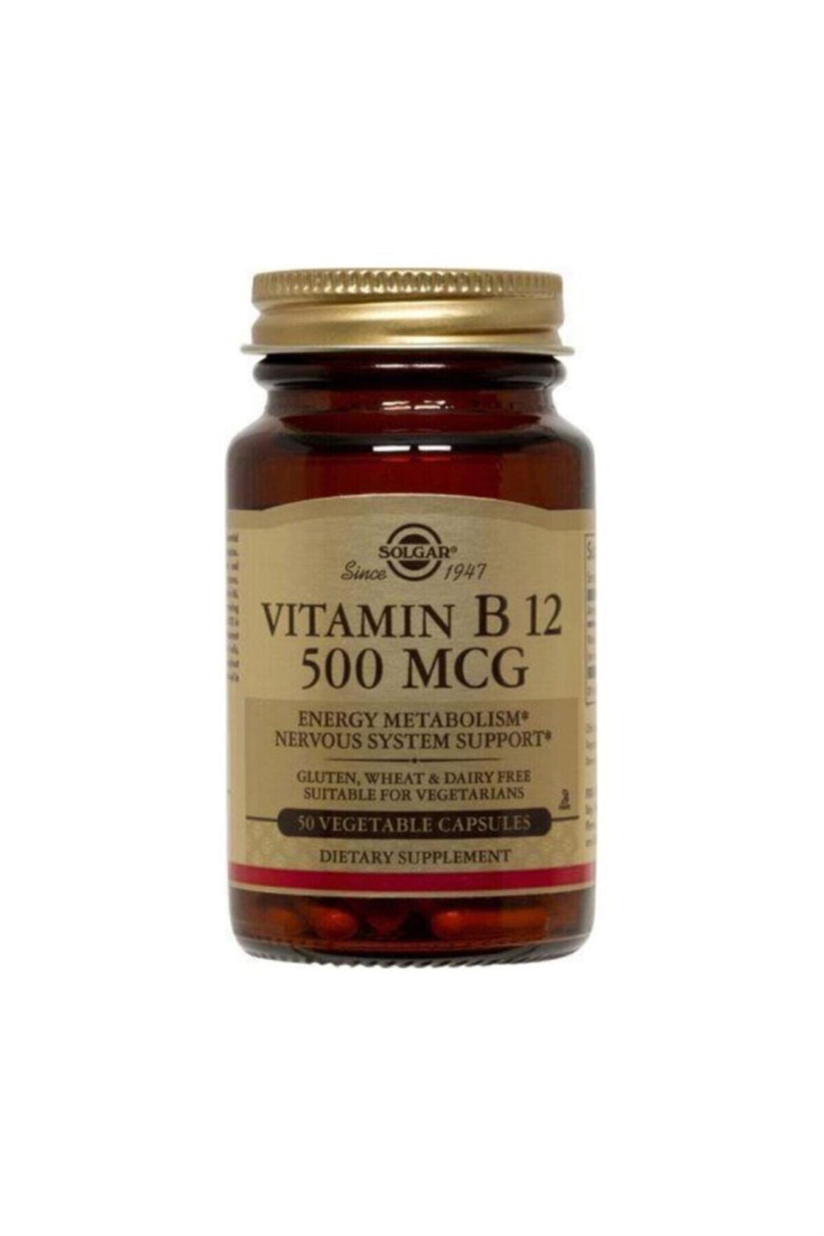 Solgar Vitamin B12 500 mcg 50 Kapsül - Fiyatı, Yorumları