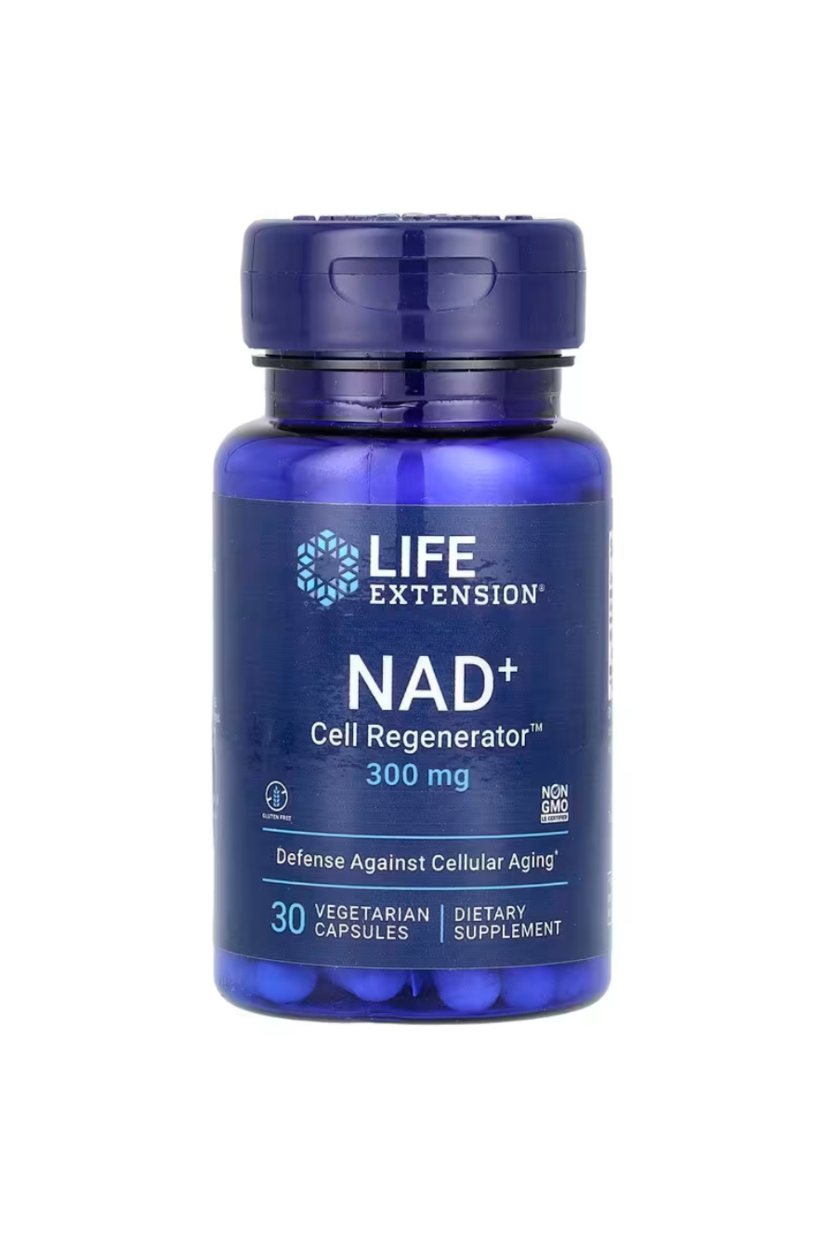Life Extension NAD+ Cell Regenerator 300 mg, NIAGEN Nicotinamide ...
