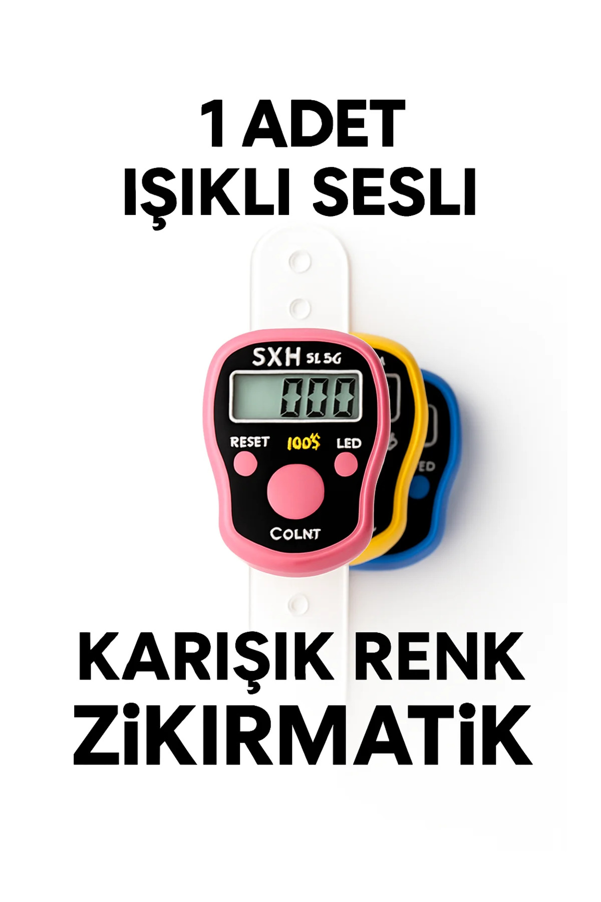 LookBuyTake 1 Adet Karışık Renk Sesli Işıklı Dijital Zikirmatik – Yüzük ...