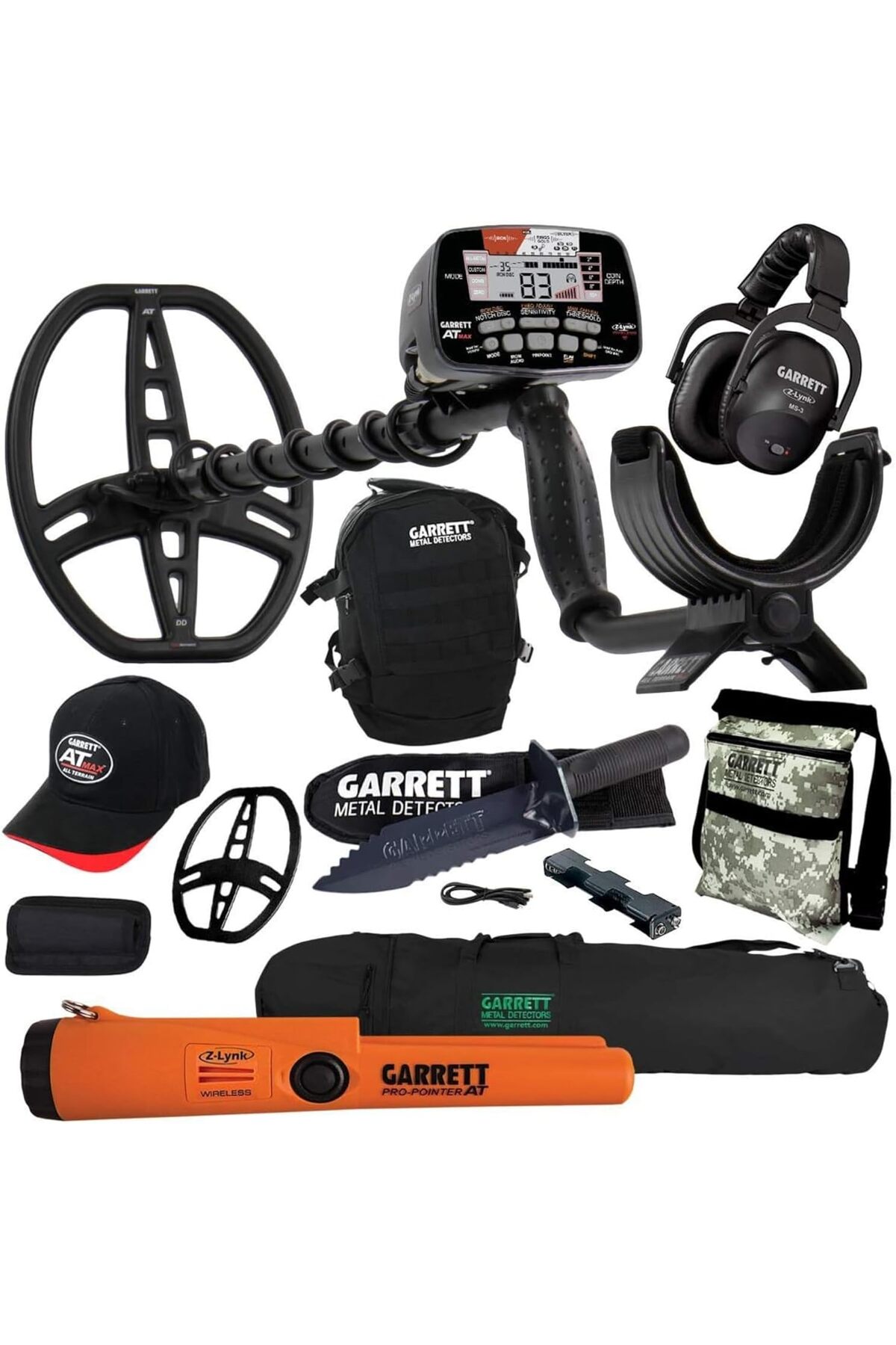 Hepta Collection Garrett Metal Detectors ve MAX Dedektörü, MS-3, Pro ...