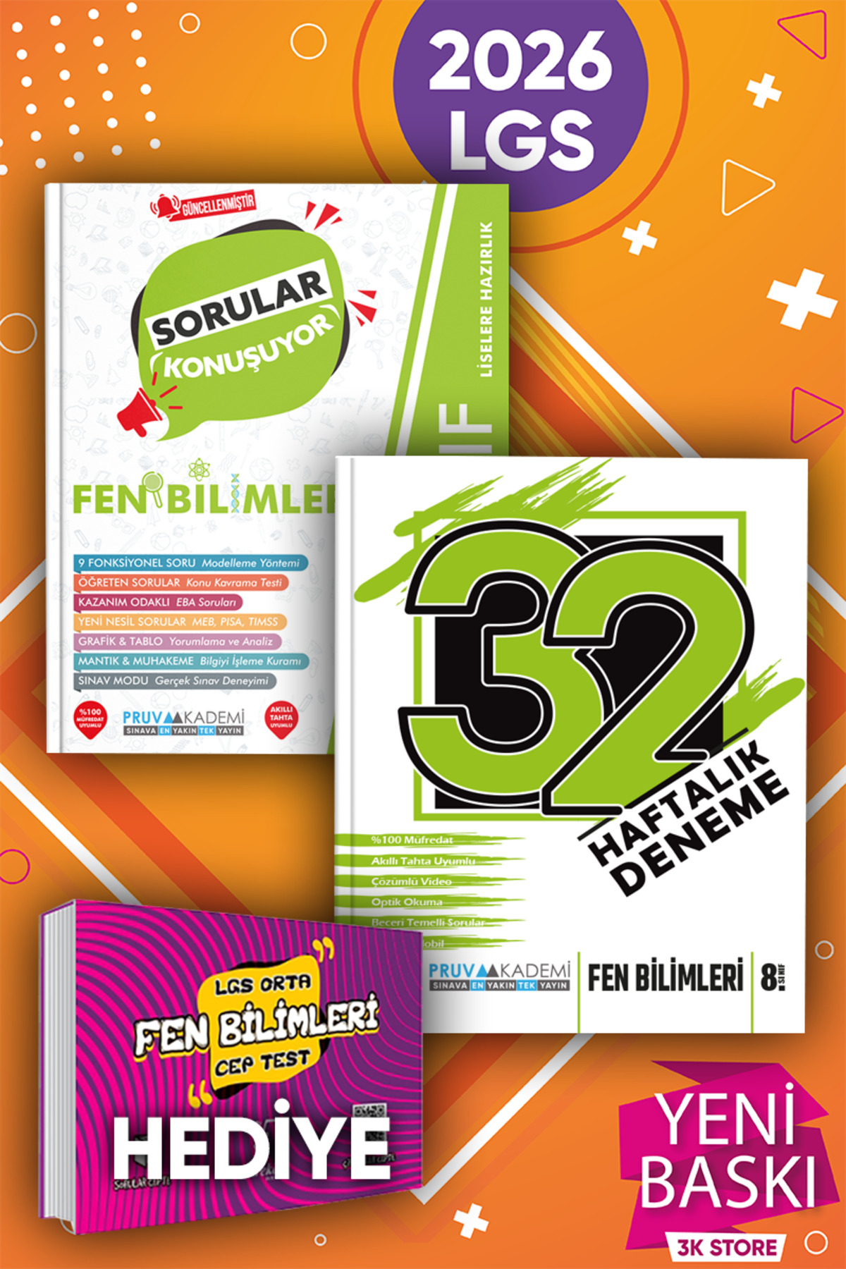 Pruva Akademi 2026 LGS 8.Sınıf Fen Bilimleri Sorular Konuşuyor ve 32 ...