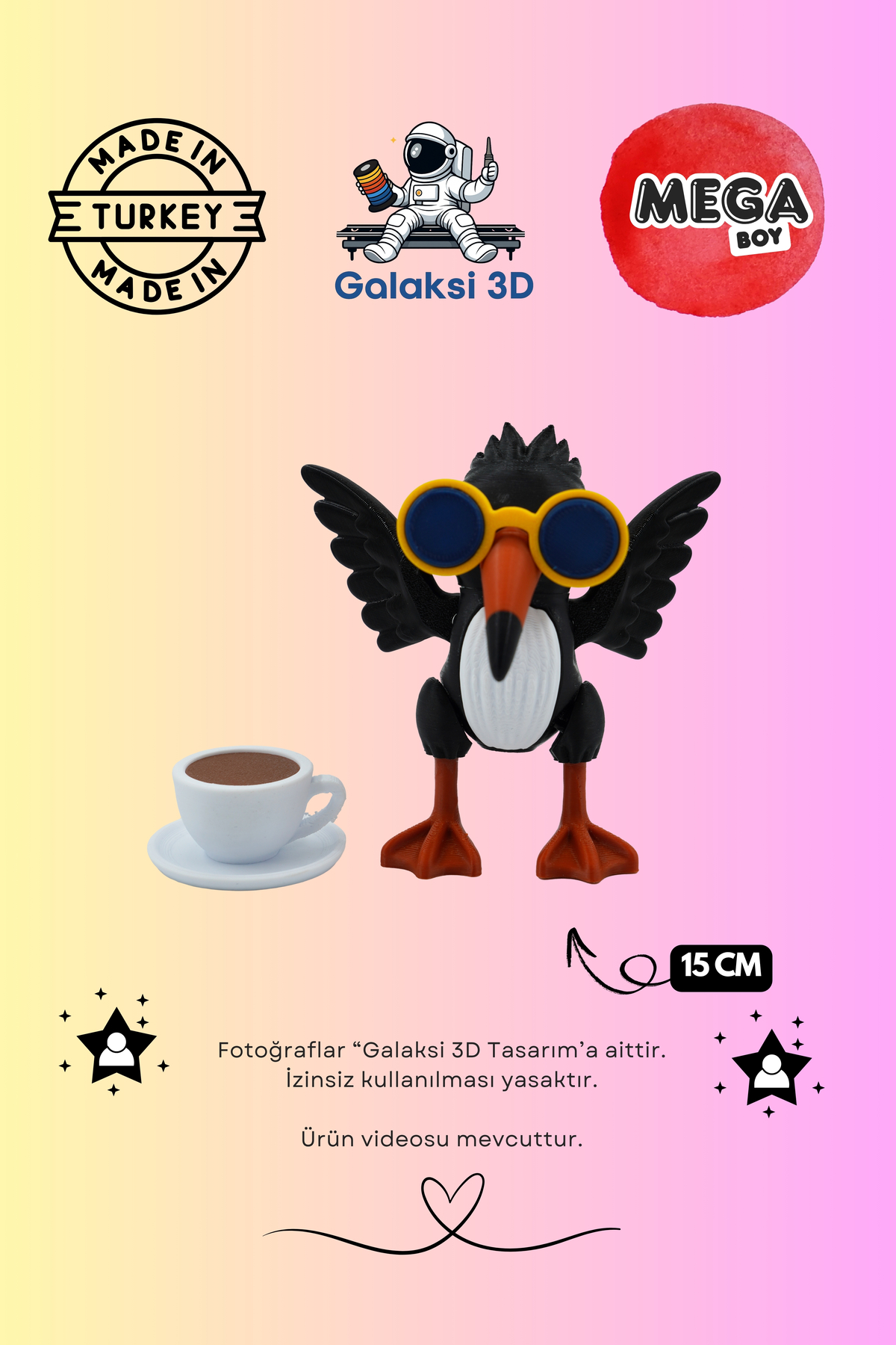 Galaksi 3D Frulli Frulla 10 cm İtalyan Brainrot Figür - Dekoratif ...