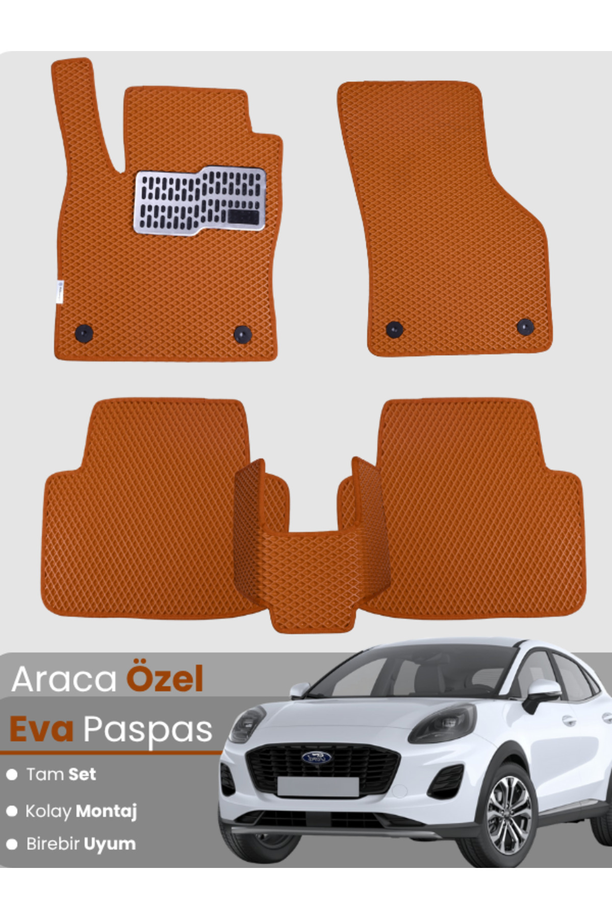 Genel Markalar FORD PUMA (2020-2024) Uyumlu EVA Paspas Tam Set–Araca ...