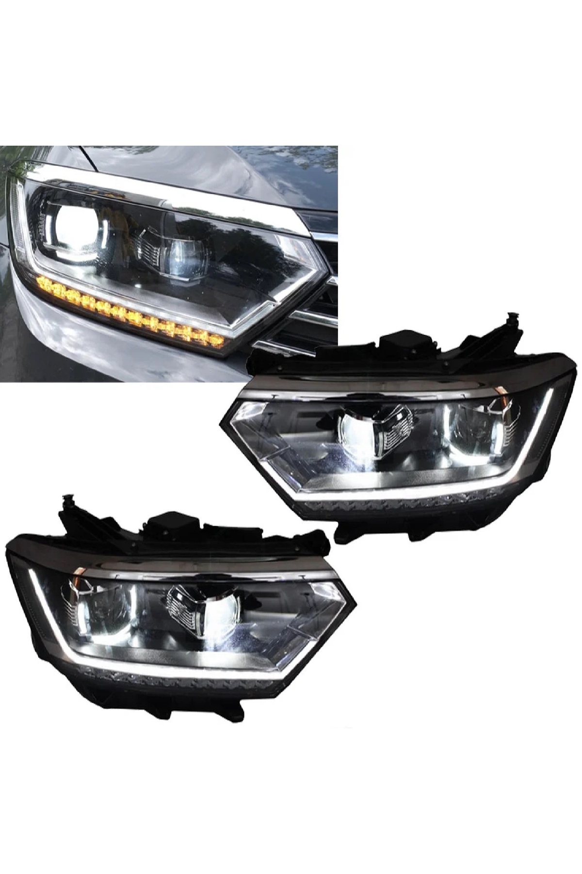 X POWER TUNİNG VW PASSAT B8 2015-2016 R LİNE LEDLİ ÖN FAR - Fiyatı ...