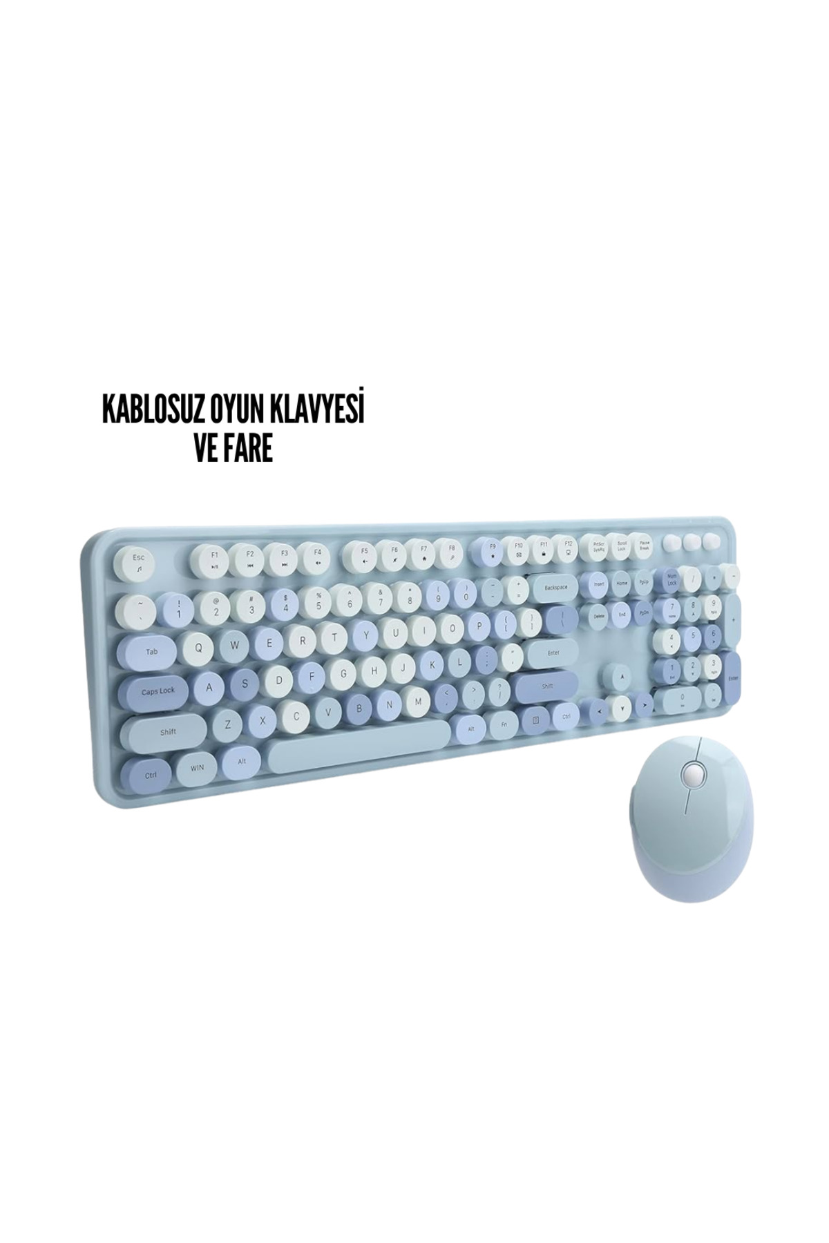 Genel Markalar Kablosuz Klavye Mouse Seti mavi - Fiyatı, Yorumları
