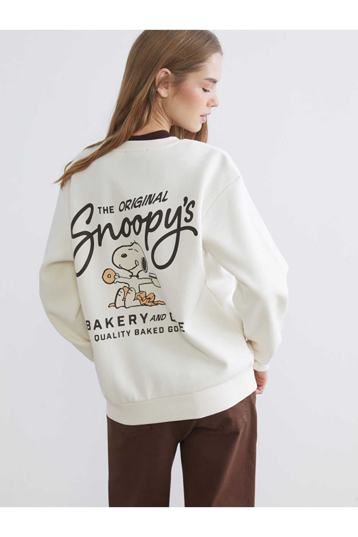LC Waikiki Snoopy Baskılı Oversize Kadın Kalın Sweatshirt - Fiyatı ...