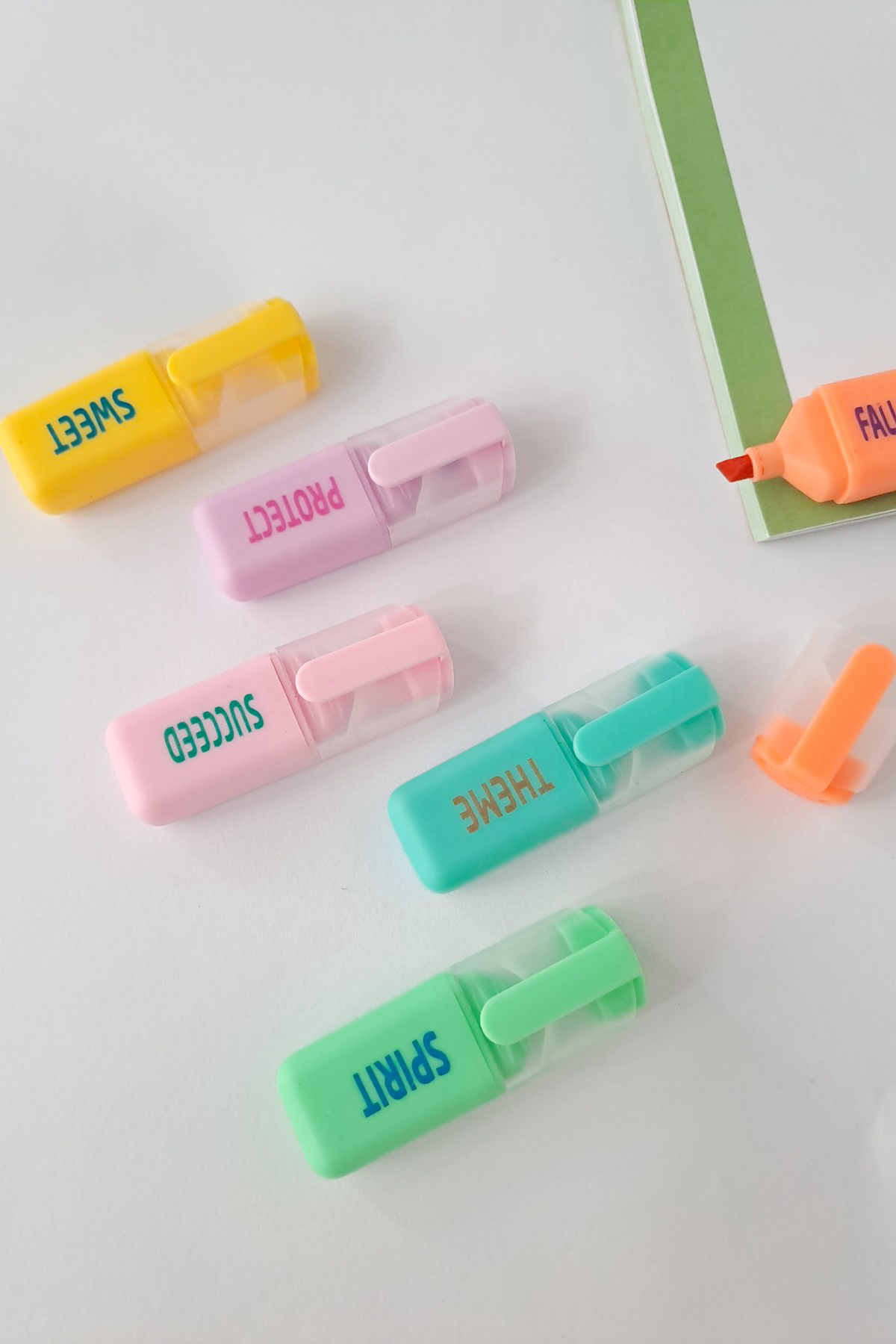 Neonx shop 6Lı Çantalı Mini Highligter Kalem, Fosforlu Kalem, Renkli ...