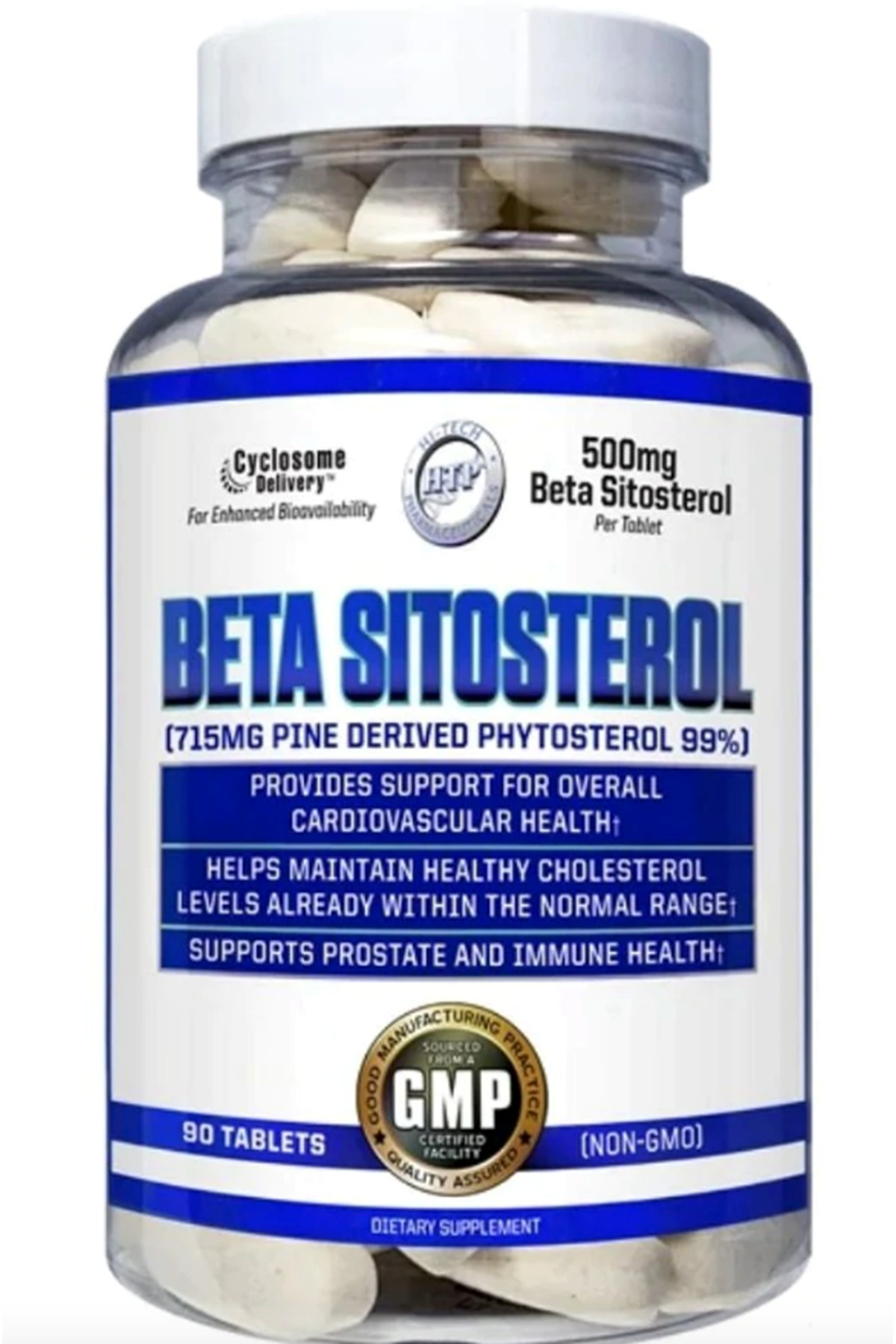 Hi-tech pharma Hi-Tech Pharmaceuticals Beta Sitosterol 500mg 90 Tablets ...