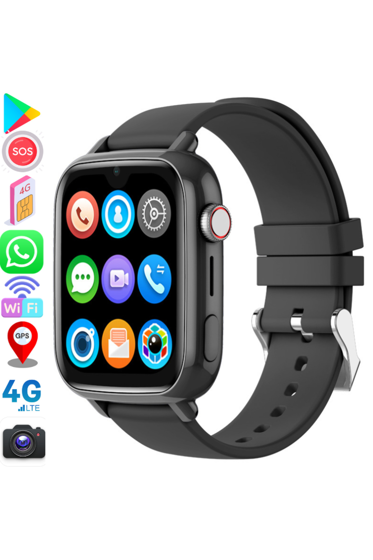 wirsen Ceas inteligent pentru copii, 4G, GPS, WhatsApp, apel video ...