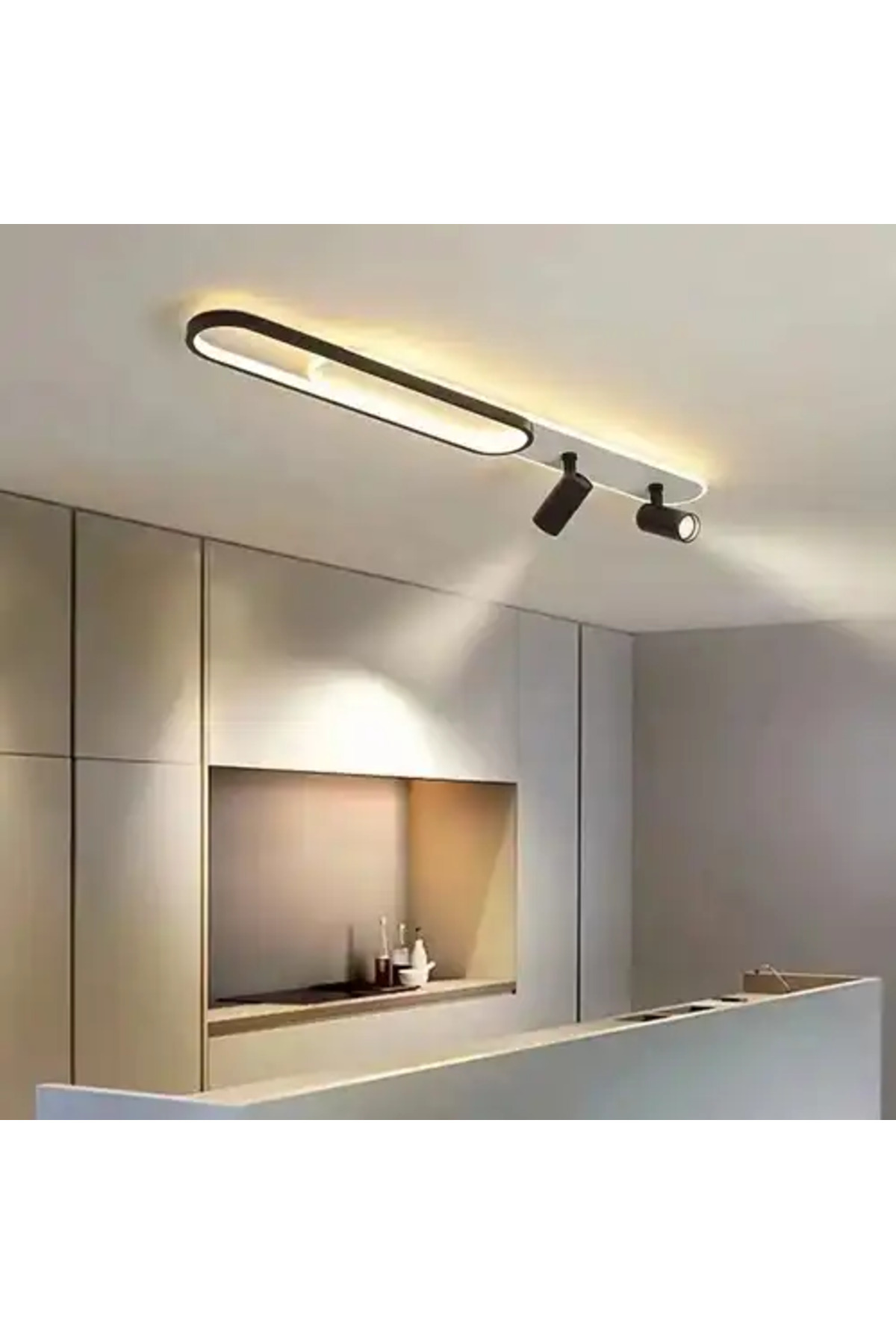 LED CONCEPT Smart LED chandelier with remote control and three types of ...