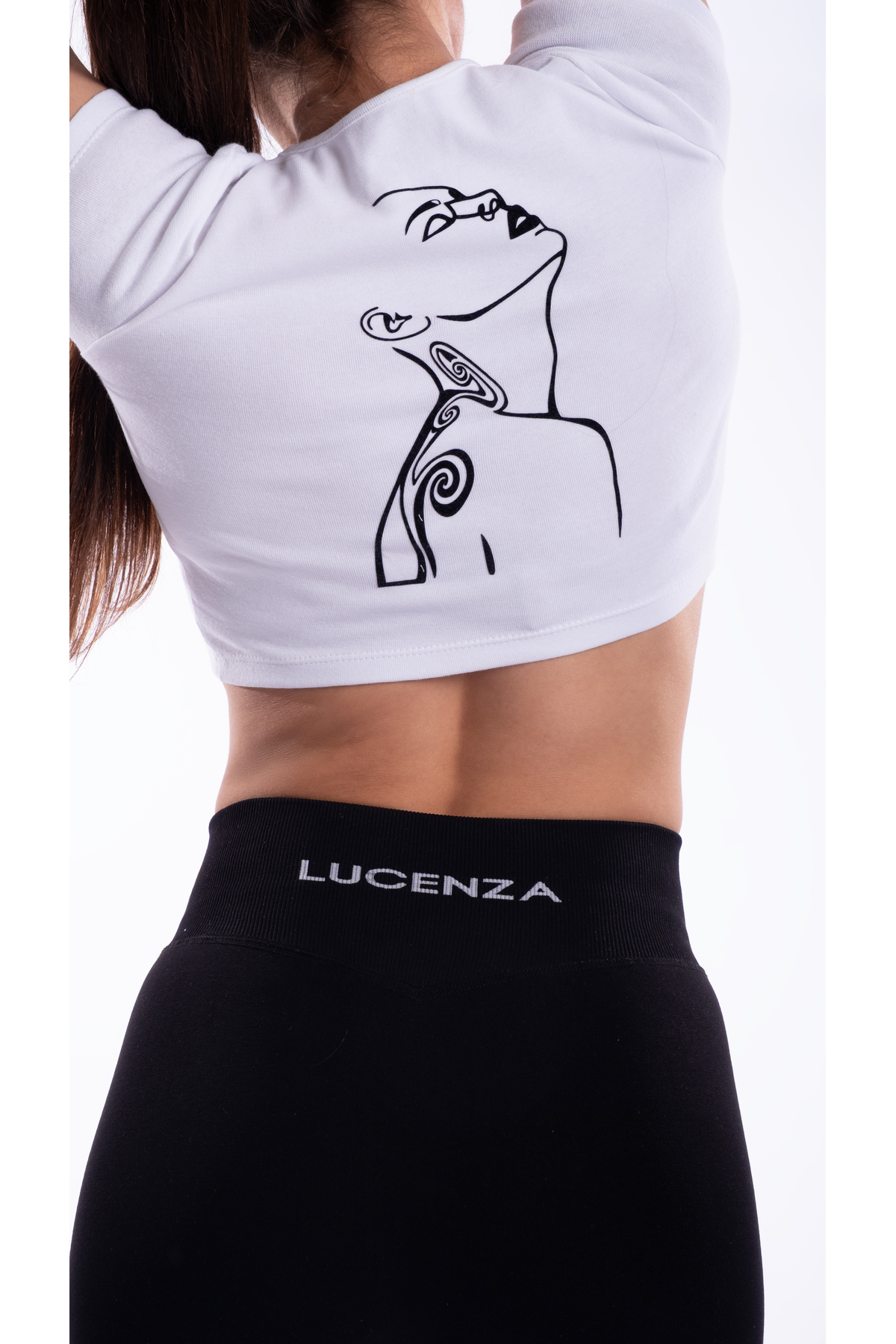 LUCENZA ELSA BEYAZ ÖZEL KOLEKSİYON KADIN BEYAZ CROP BASKILI - Fiyatı ...