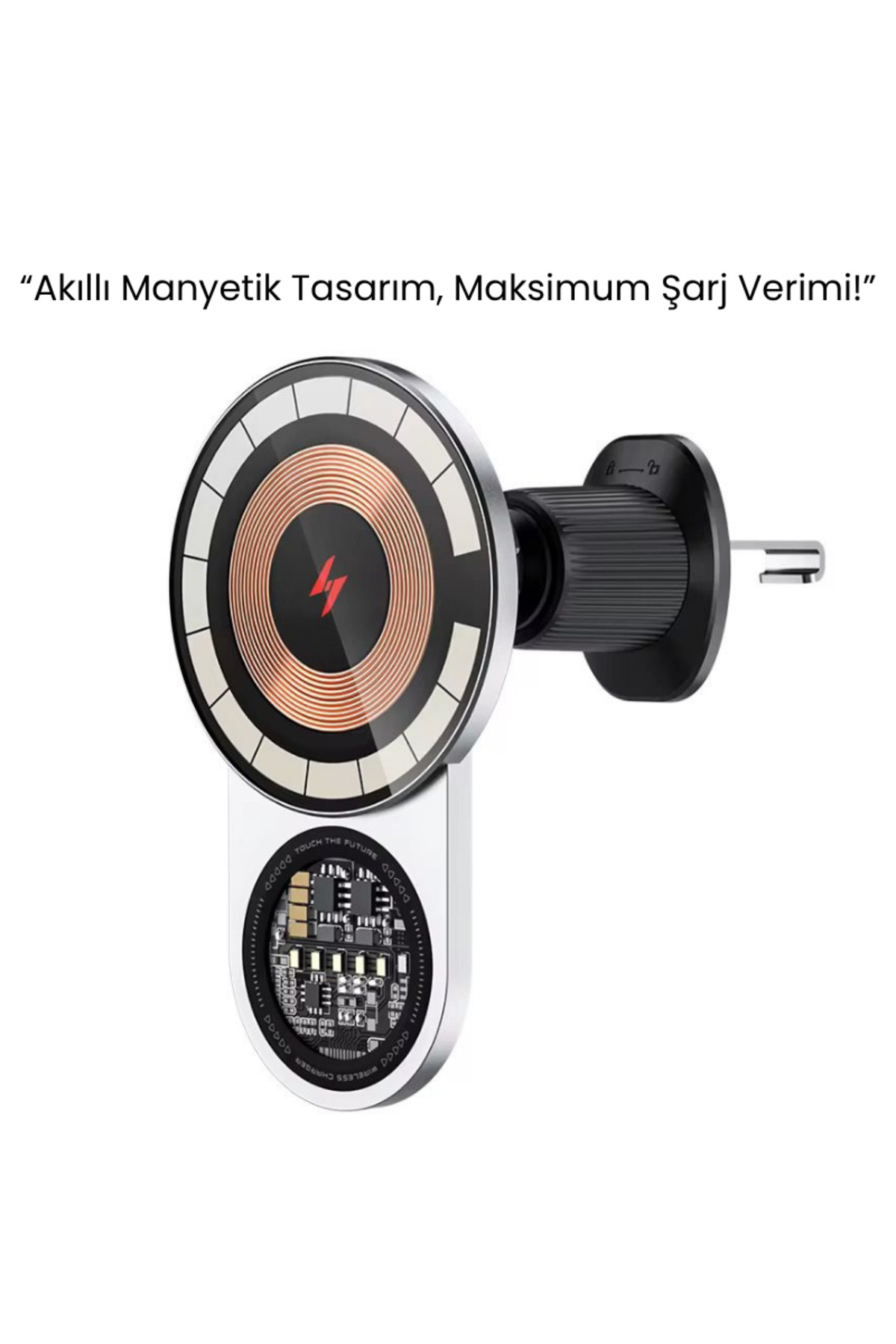 SMAYLİNG 15W Hızlı Şarj Destekli Manyetik Araç Telefon Tutucu – Akıllı ...