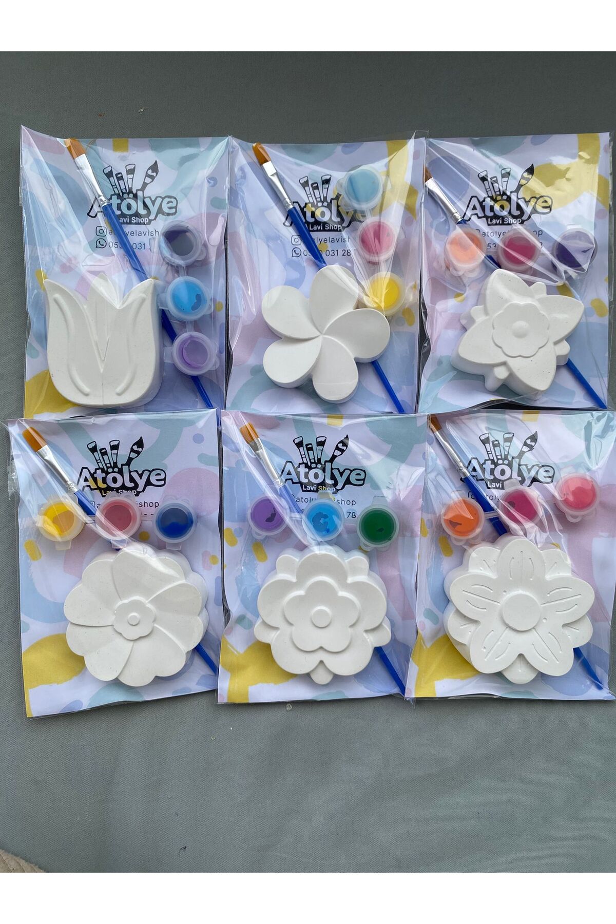 Atölye Lavi Shop LAVİ SHOP ÇİÇEK Set/boyayın Seti,kendin Yap,dıy,doğum ...