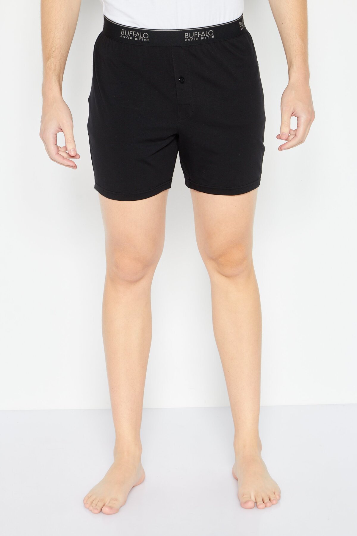 Buffalo Men 3 Pack Brand Logo Boxer Brief, Black- Trendyol