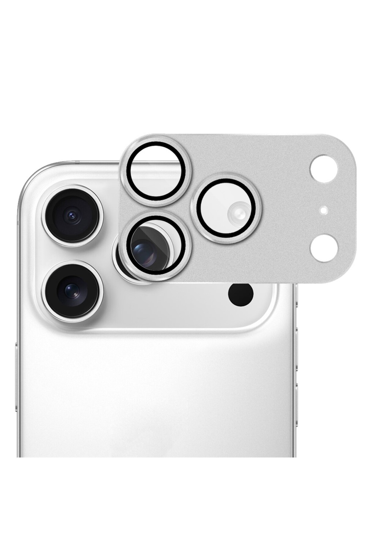 corcishop iPhone 17 Pro Max Uyumlu Kamera Koruyucu Lens Metal Temperli ...