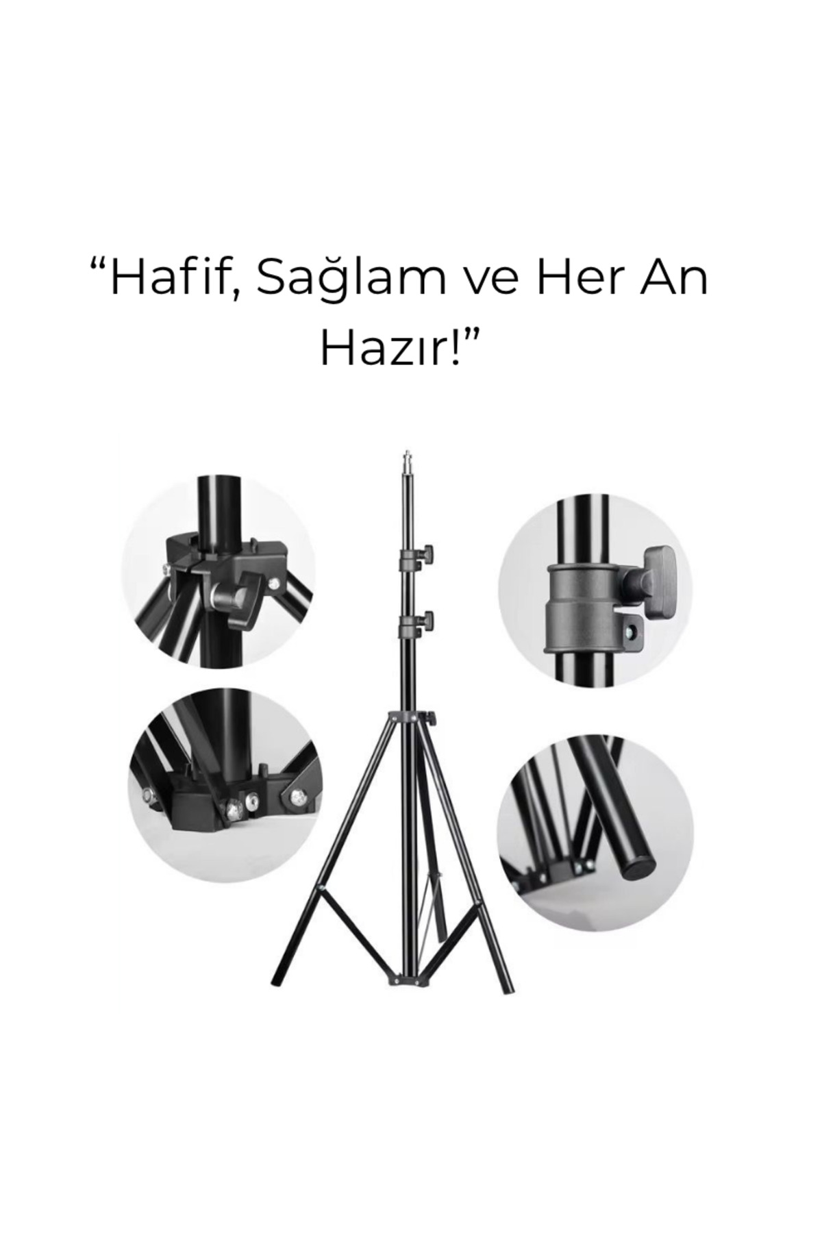 SMAYLİNG Ayarlanabilir Alüminyum Tripod Işık Standı – Ring Light ...