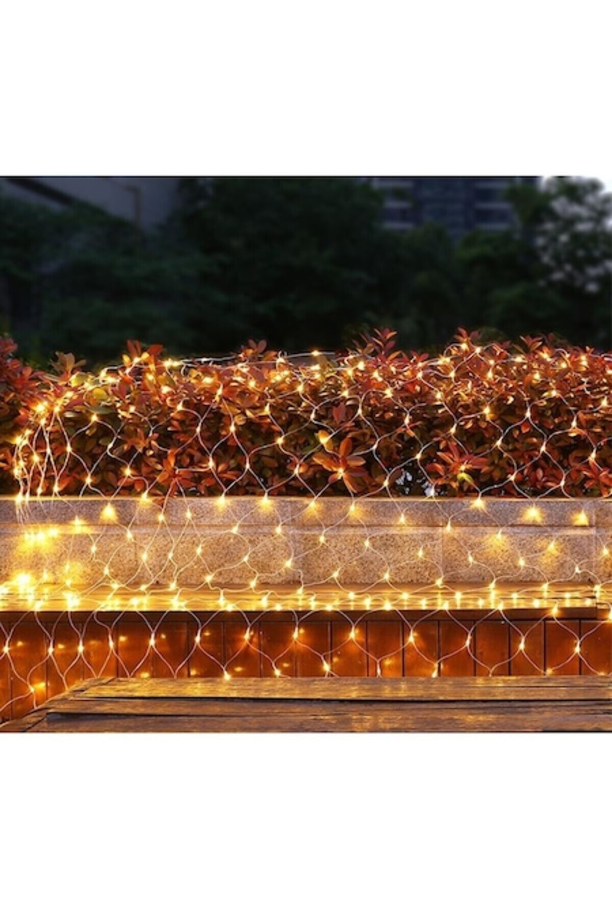 GOLD MARKET Christmas Net Light, 24m x 1m, 960 LEDs, Warm White, Remote ...