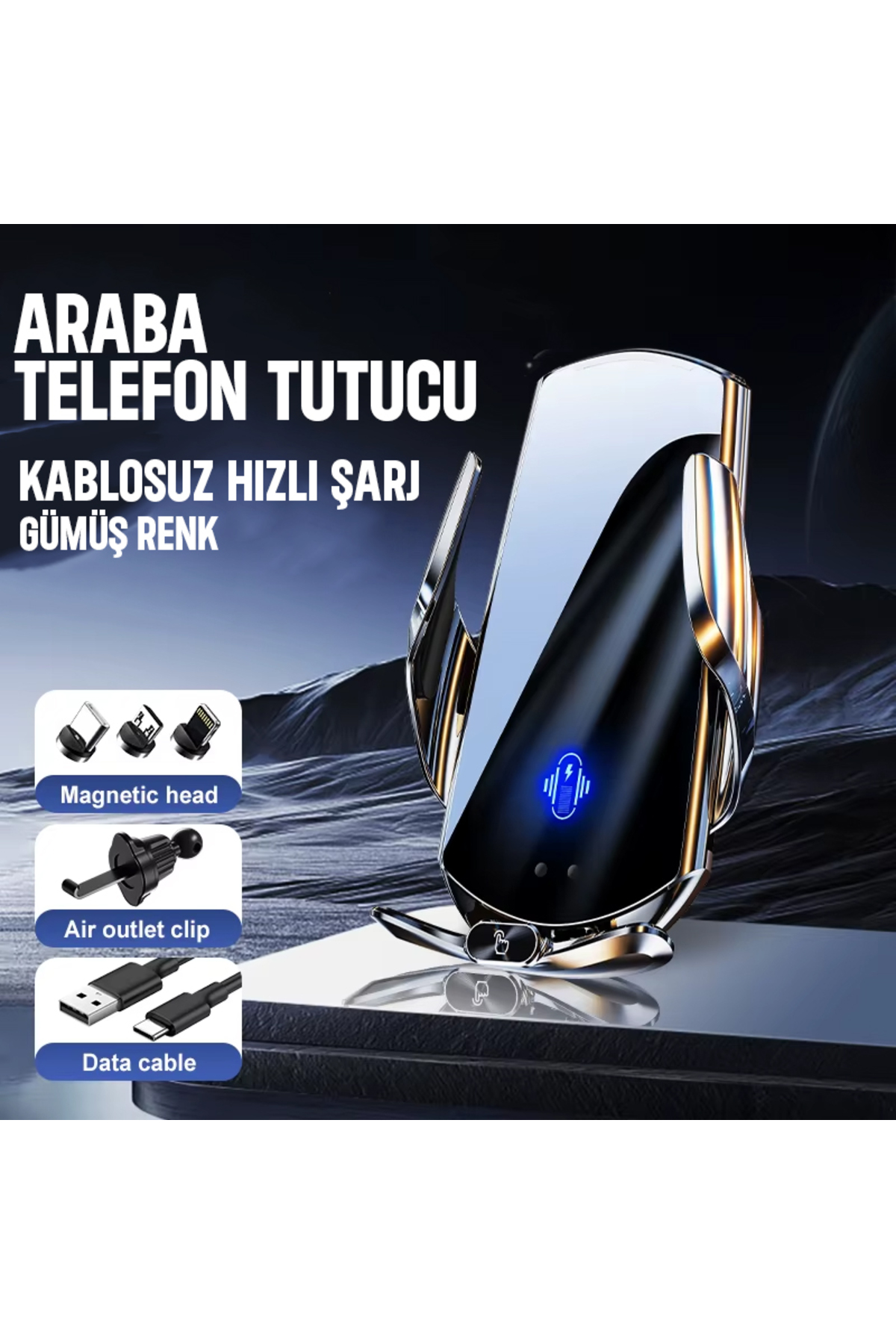 Mavi Keys Kablou Şarjlı - Kablosuz Şarjlı , Dokunarak Tek Elle Açılan ...