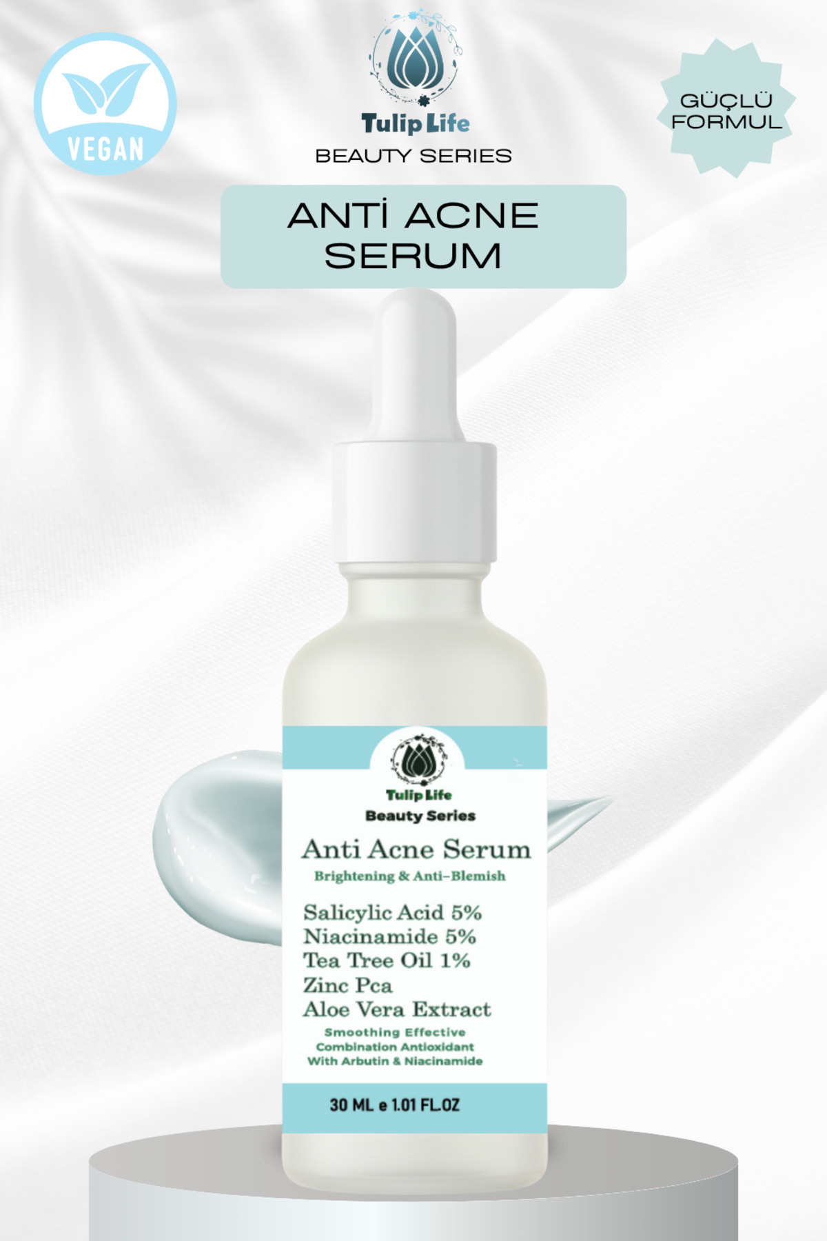 Tuliplife Salicylic Acid & Niacinamide Serum Anti-Acne Sebum and Pore ...