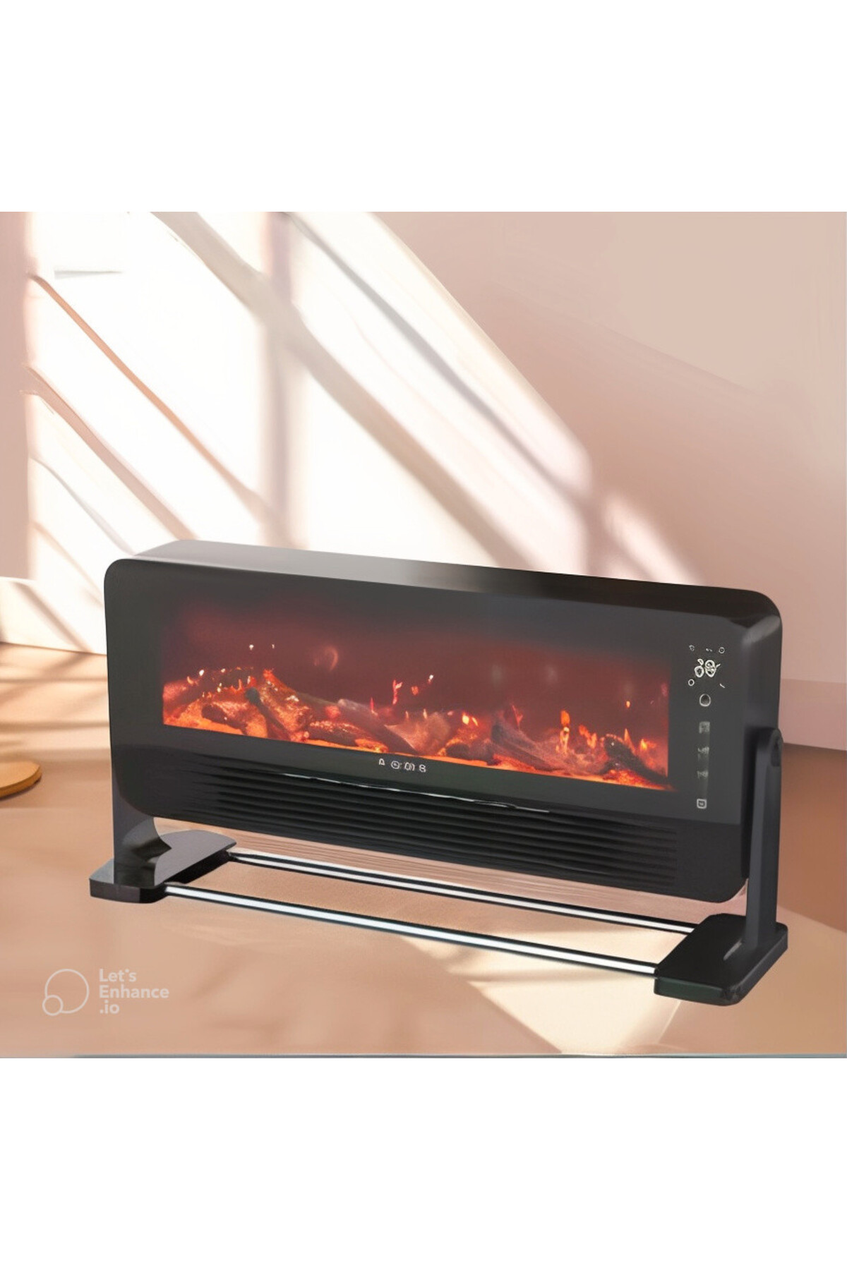 DLC 2-in-1 electric heater, 2000 watt heating and decoration with an ...