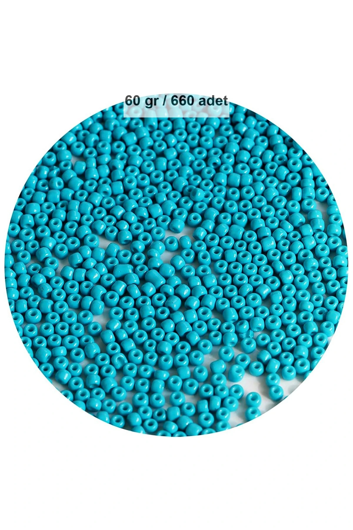 Genel Markalar Turquaz Mavi Renk 4 mm Yaklaşık 220 adet/20 gram Cam ...