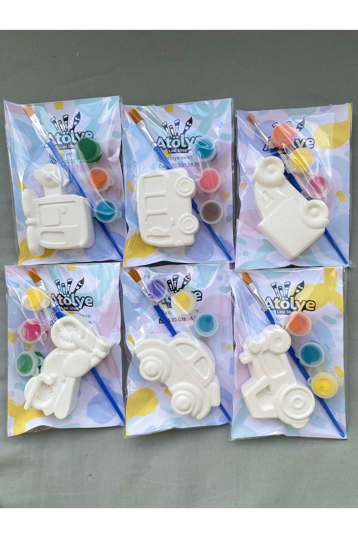 Atölye Lavi Shop LAVİ SHOP Taşıtlar Set/boyayın Seti,kendin Yap,dıy ...