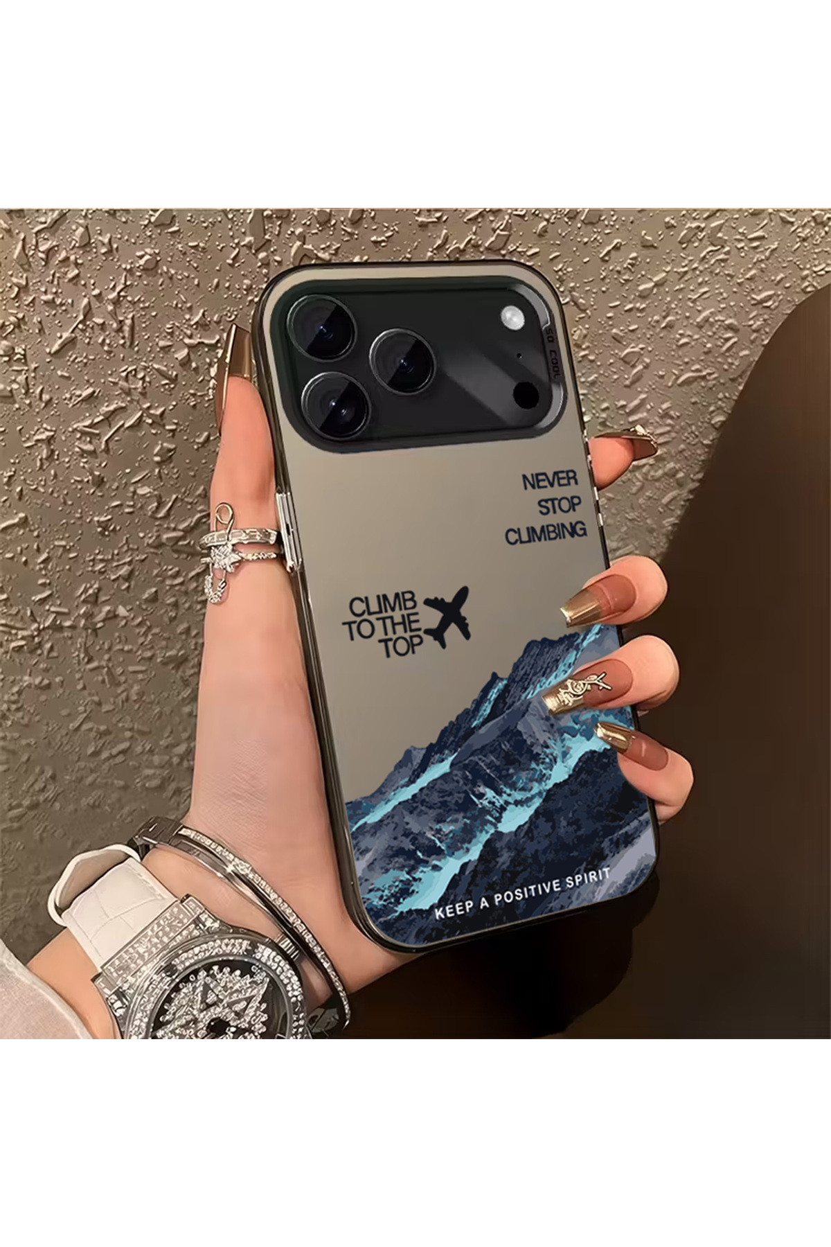 Caseji İphone 17 Pro Max Uyumlu Dağ Desen Lüx Telefon Kılıfı MK01A ...