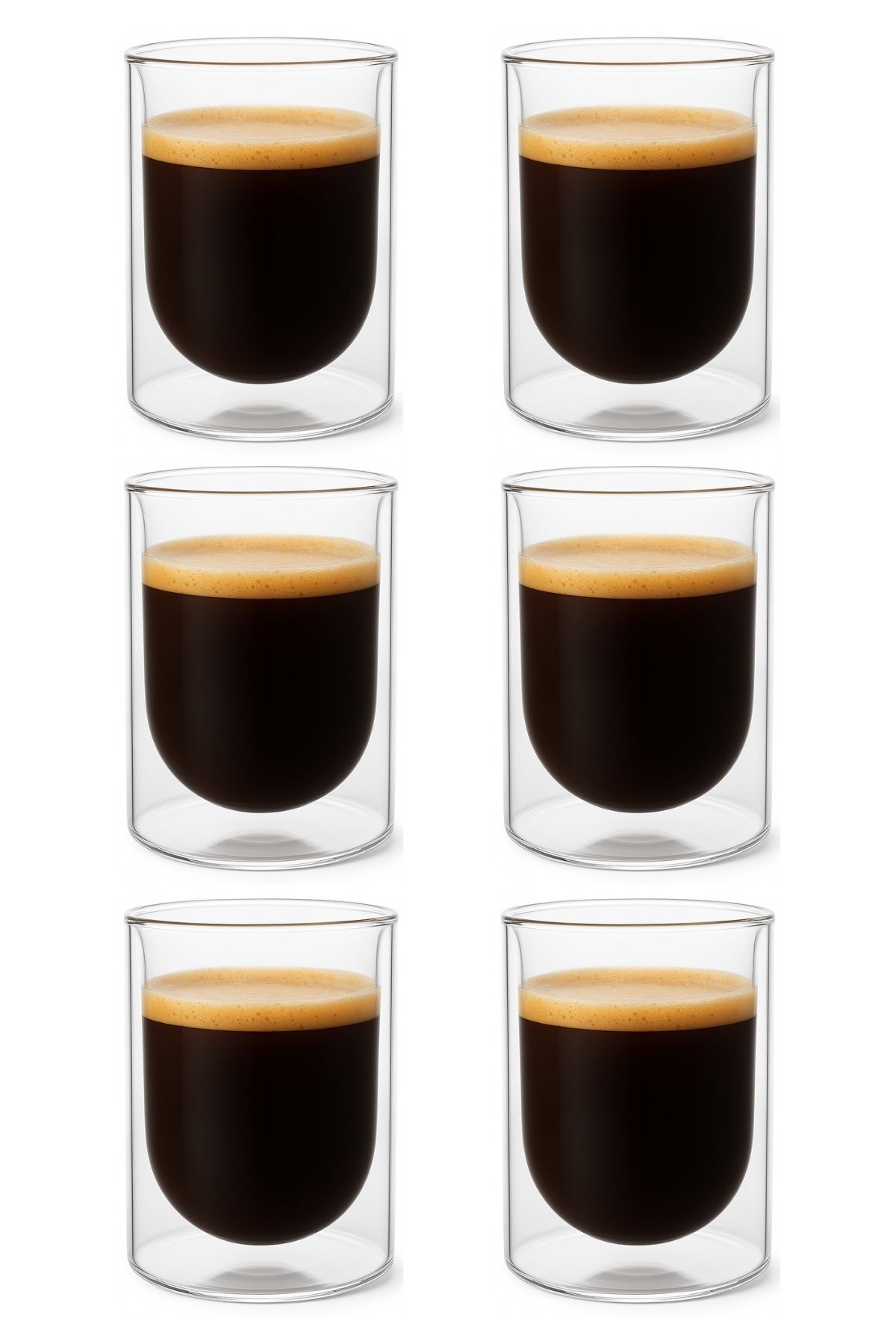 Atlas Mutfak Çift Cidarlı Cam,Kahve,Latte,Ekspresso,Meşrubat 250 ML ...