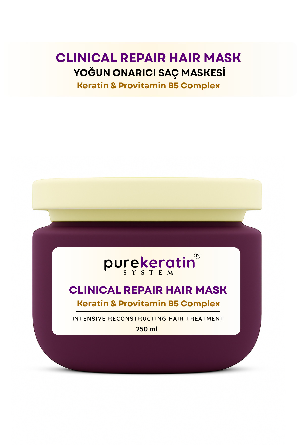 purekeratin system Clinical Repair Hair Mask ( Yoğun Onarıcı Saç ...