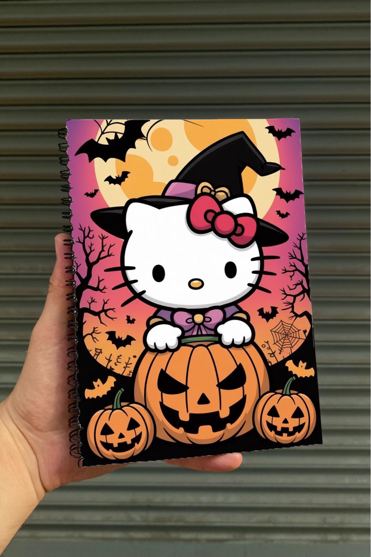 Ludios Helloween Kabak Spiralli A5 Çizgisiz Tuale Kapaklı Hediyelik ...