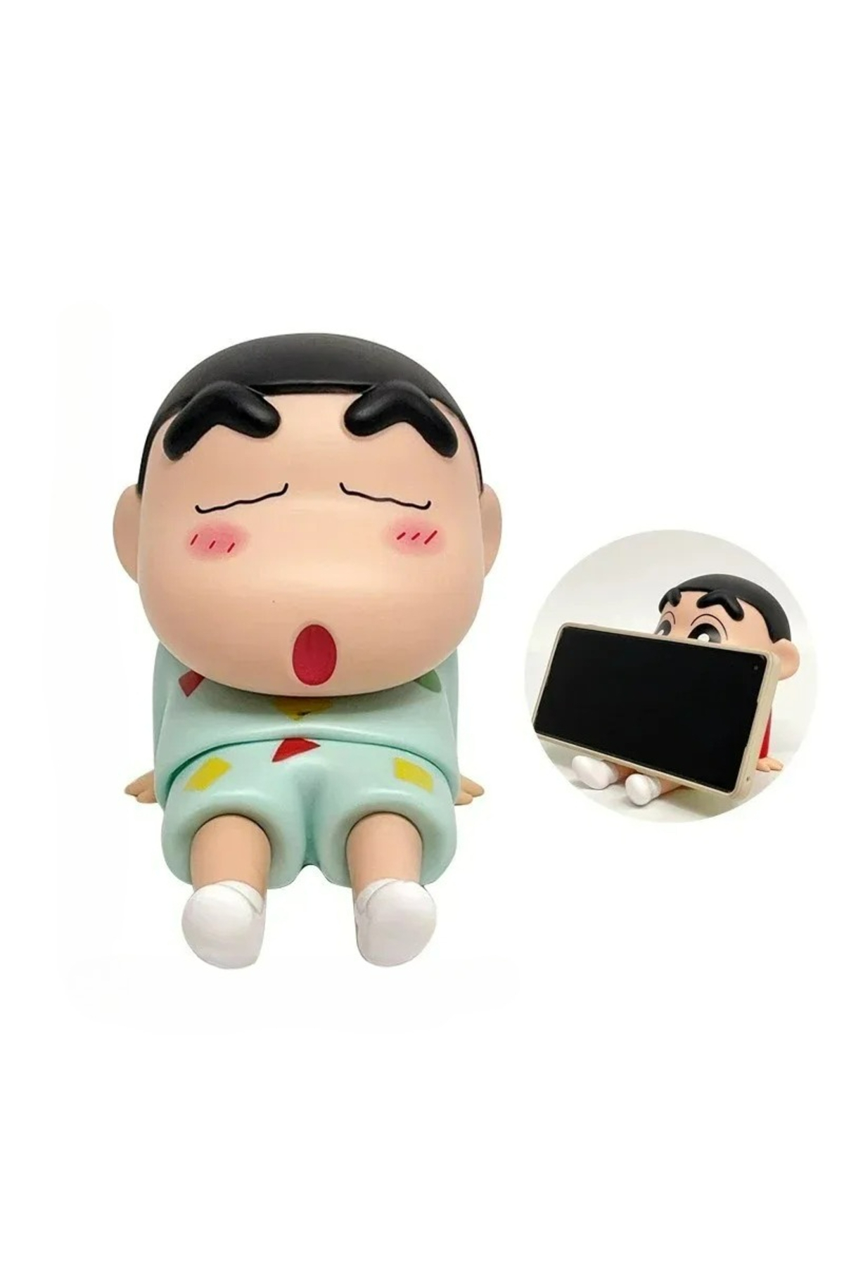 Miniso A Anime Crayon Shin Chan Phone Holder Figures Kawaii Desktop ...