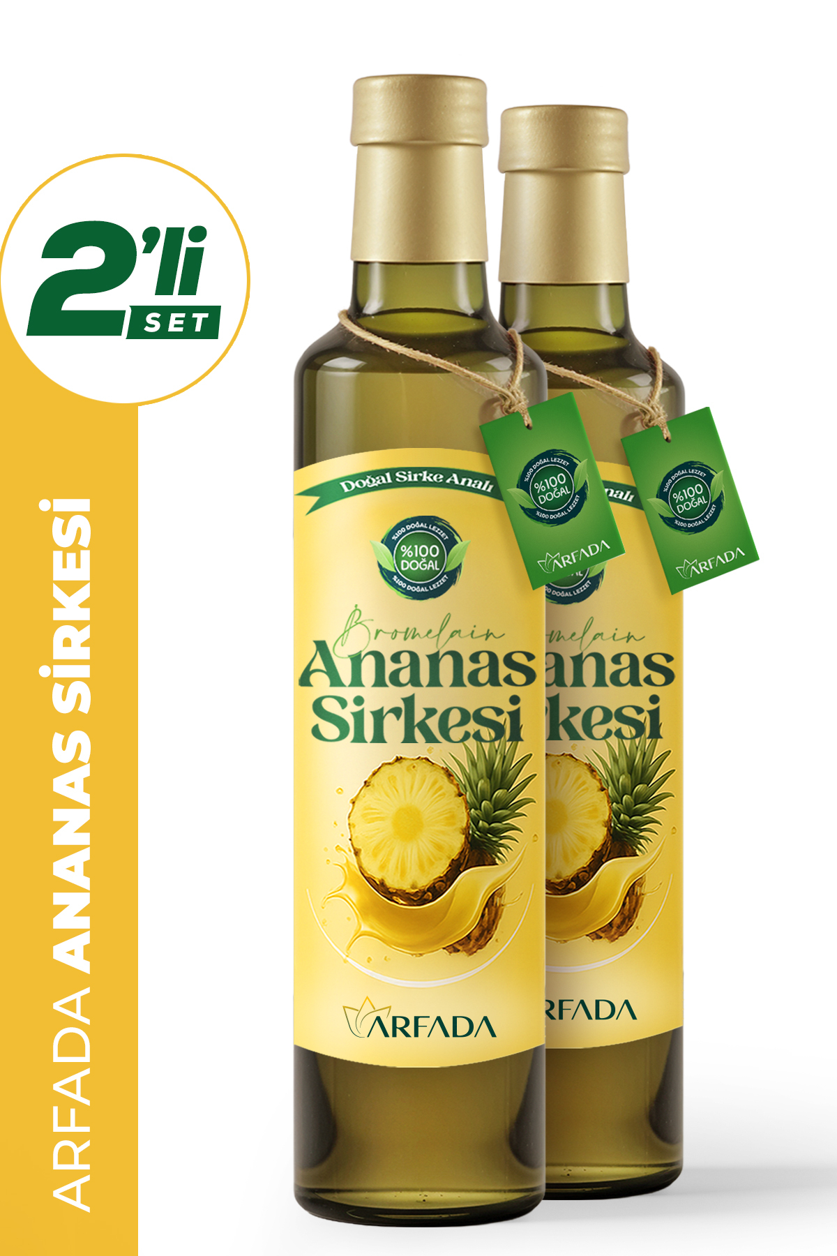 ARFADA Ananas Sirkesi - %100 Doğal – Katkısız - Düşük Asidite – Doğal ...