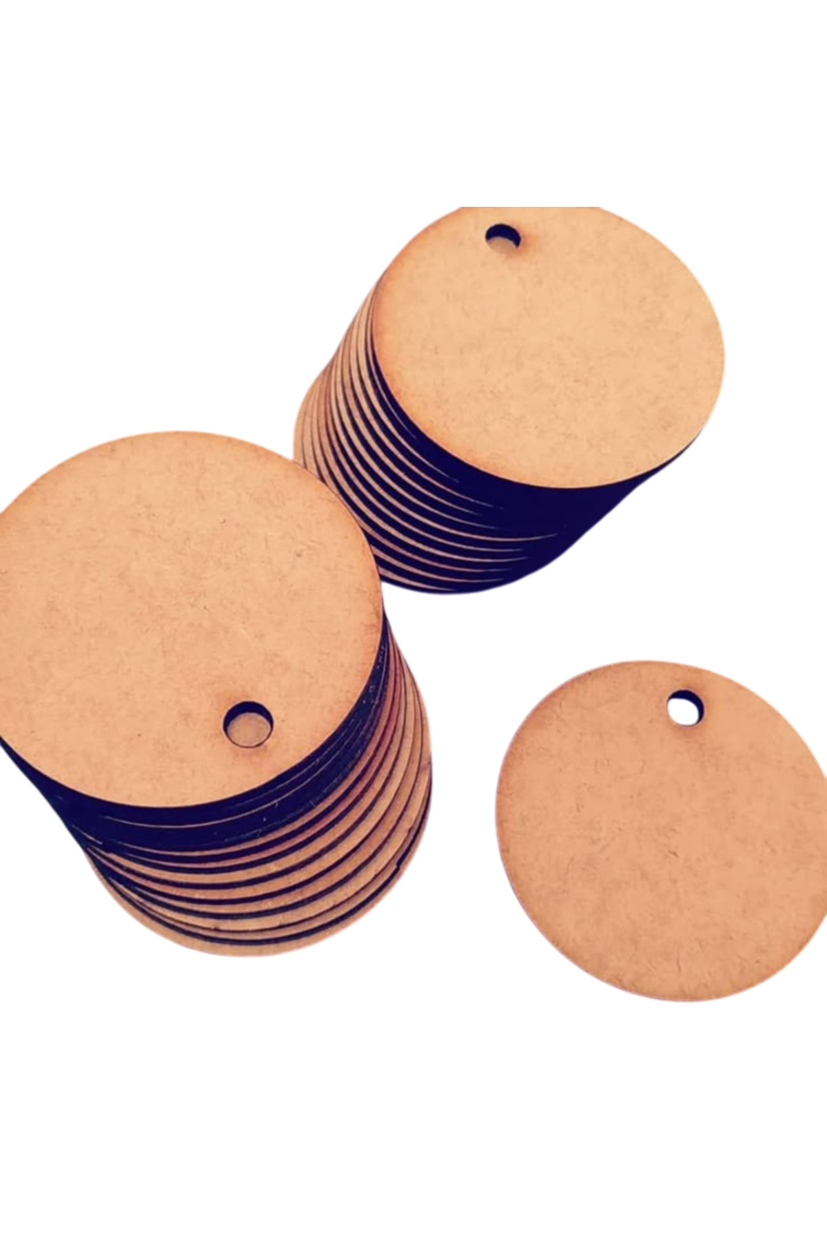Şirin Lazer HAM MDF DELİKLİ 50 ADET 5 CM BOYANABİLİR DEKORATİF OBJE ...