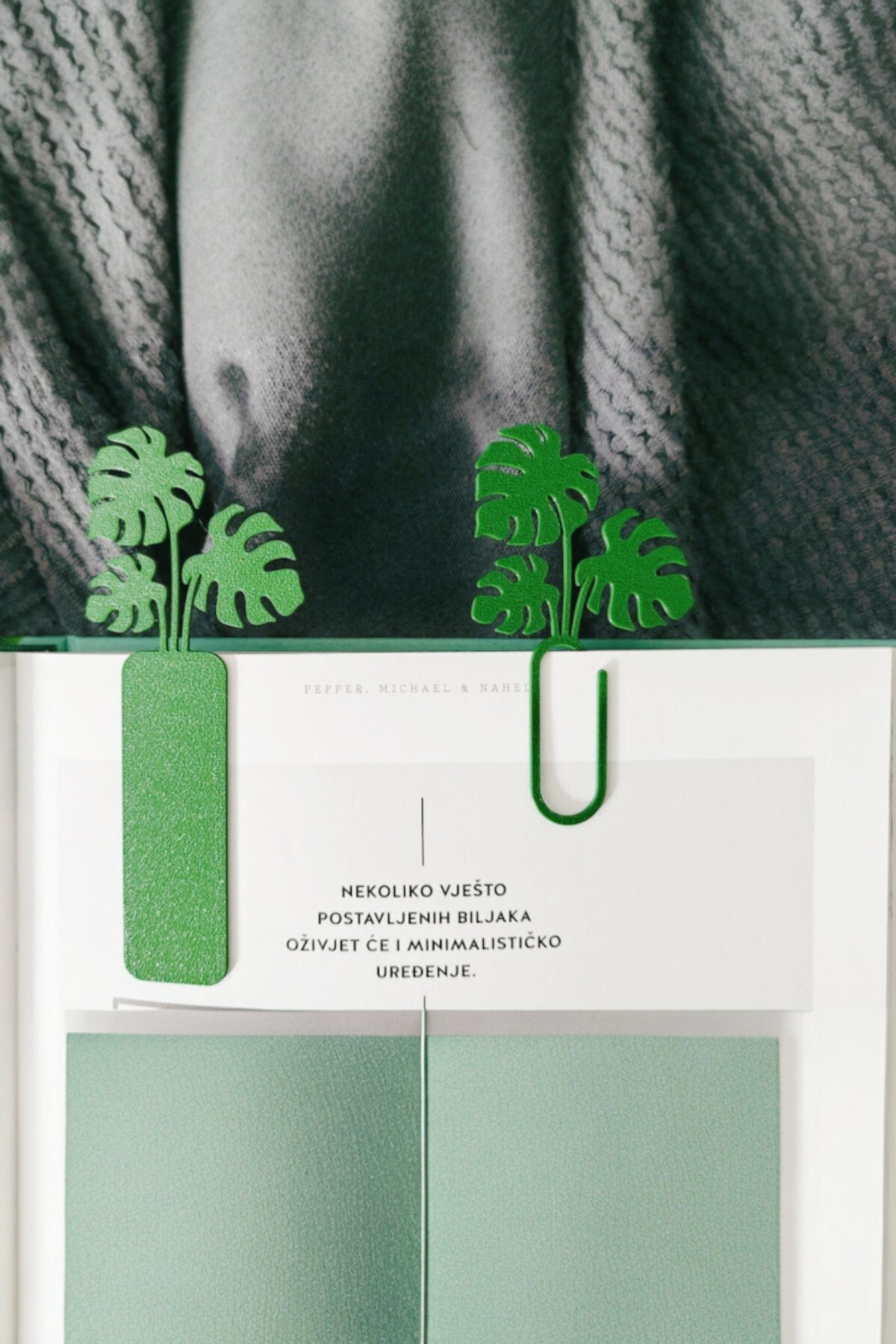 tredblock Monstera Bitki Kitap Ayracı ve Ataç Seti - Fiyatı, Yorumları