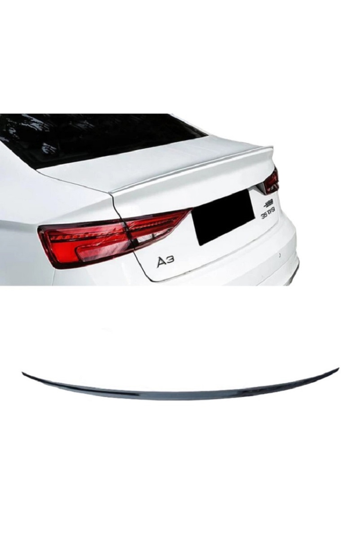 X POWER TUNİNG Audi A3 8v Sedan (2013 - 2020) S3 Style Spoiler (Plastik ...