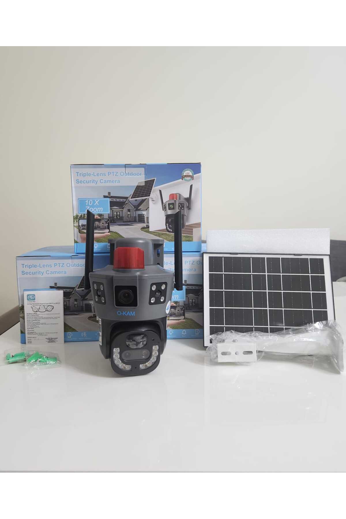 TekRenkMarket O-kam Okam Pro 6020 E-Sim'li/Sim Kartlı Güneş Enerjili 10 ...