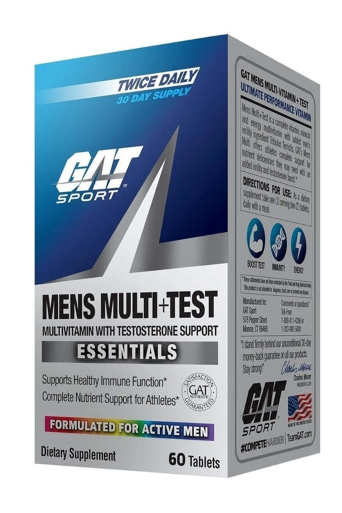 GAT SPORT Erkekler MultiVitamin Test Booster 60 Tablet - Fiyatı, Yorumları