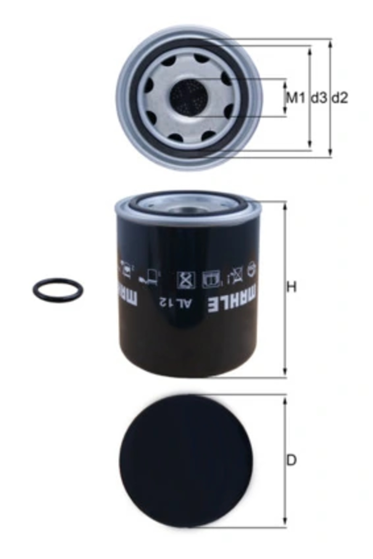 KNECHT Element filtrant uscator aer compresor IRIZAR i6 2010-2018 AL 12 ...