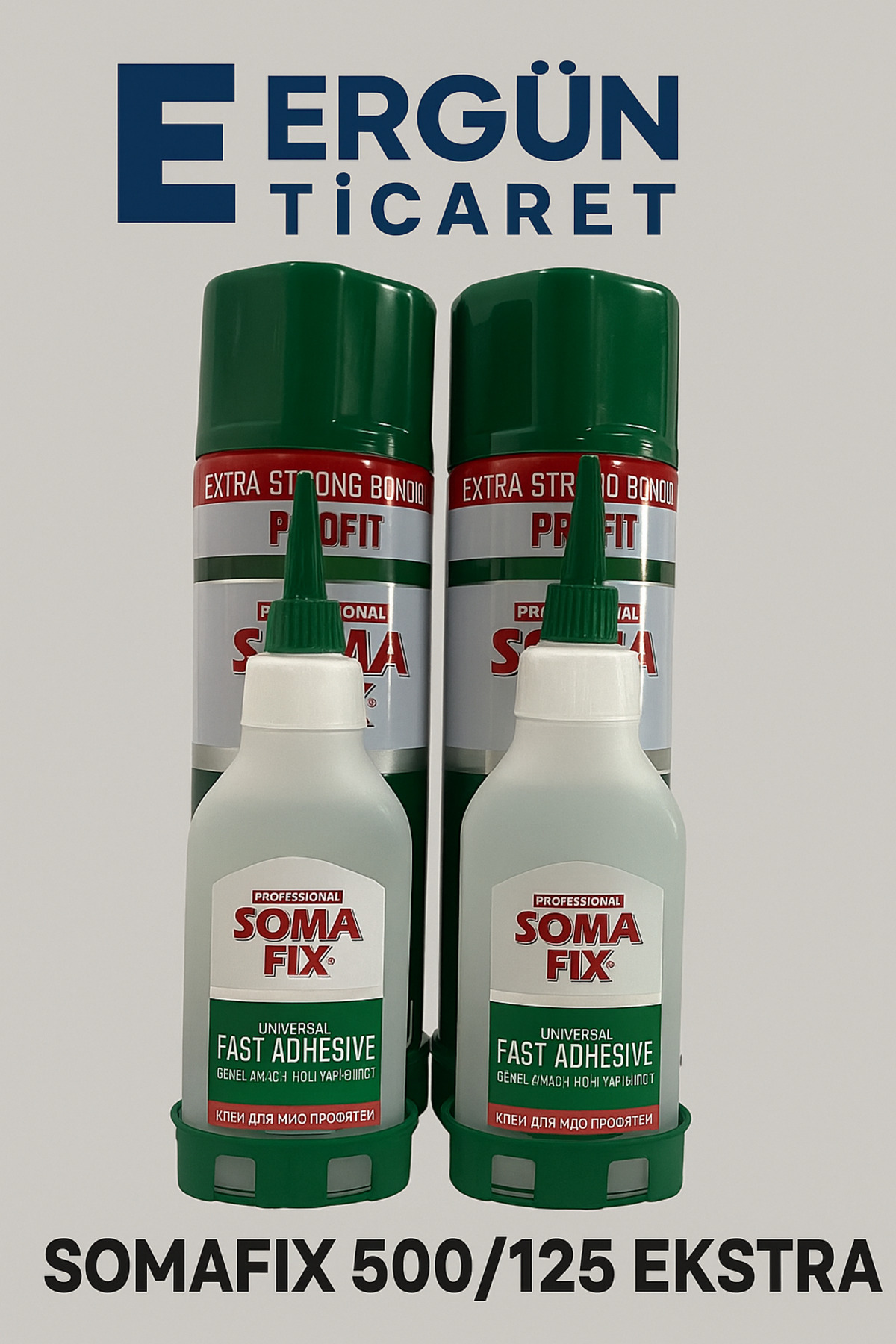 Somafix 2 Adet Hızlı Yapıştırıcı Ekstra Büyük Boy Set 500ml+125ml ...
