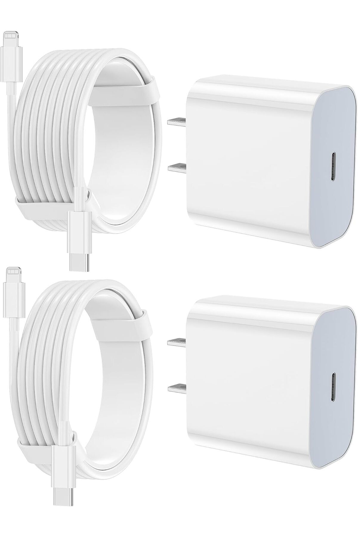 FEEL2NICE iPhone Charger Fast Charging 2 Pack Type C Wall Charger Block ...