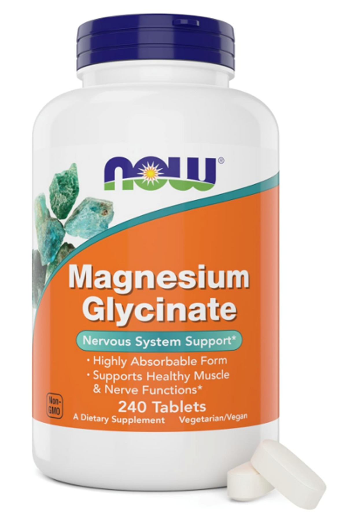Now Foods Magnezyum Glycinate Bisglycinate) (Albion™) 240 Tablets ...