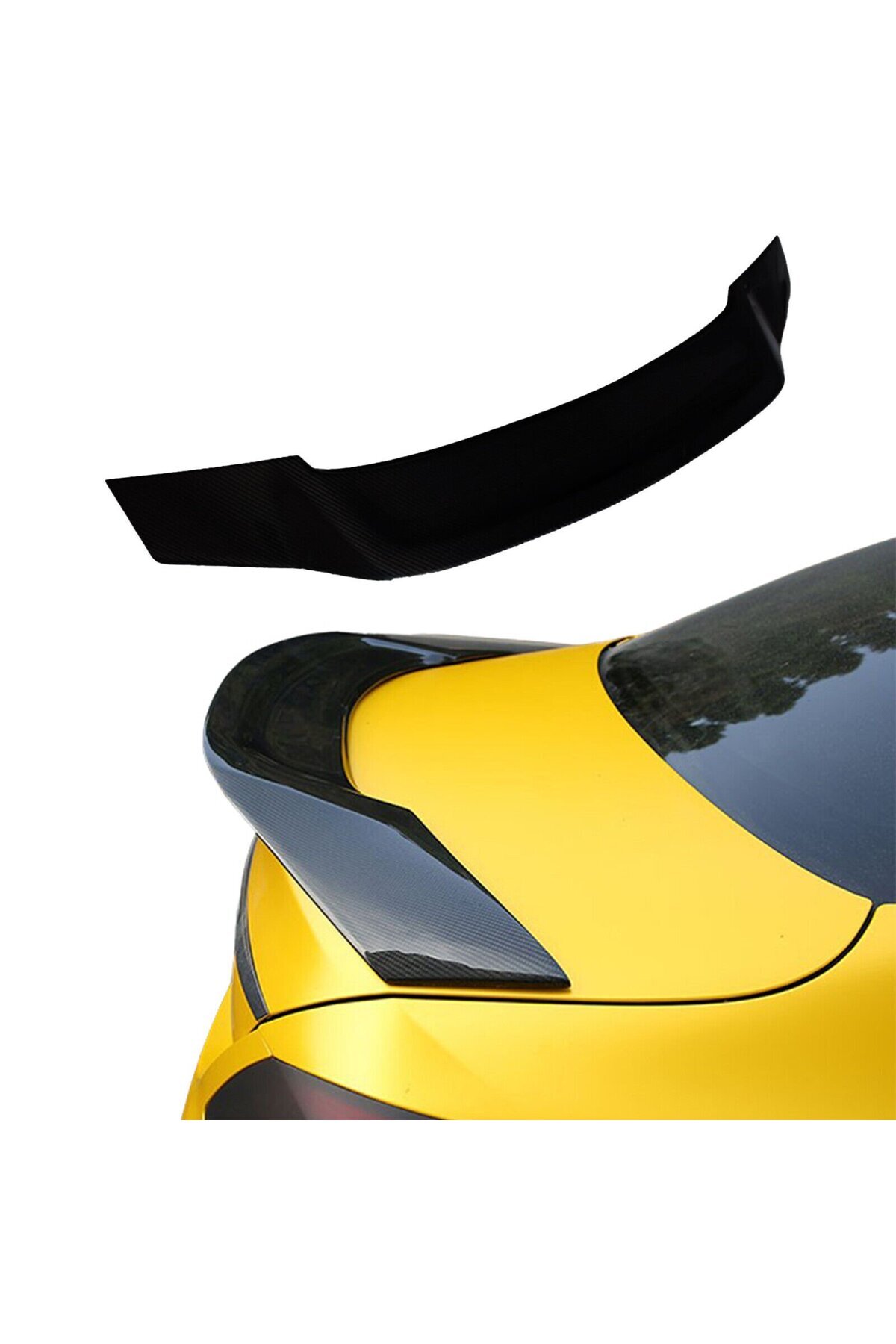 autogp Mercedes w204 psm bagaj üstü spoiler siyah boyalı 2007 / 2013 ...